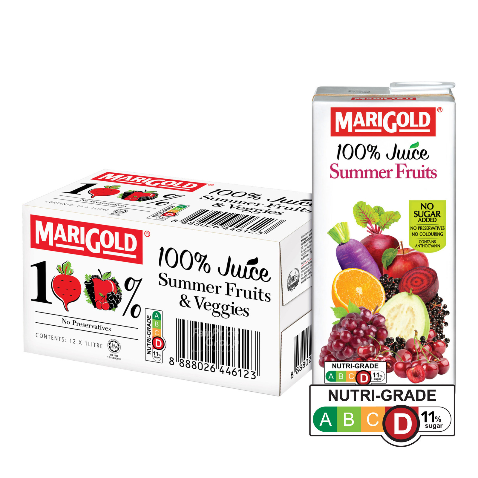 Marigold 100% Packet Juice - Summer Fruits | NTUC FairPrice