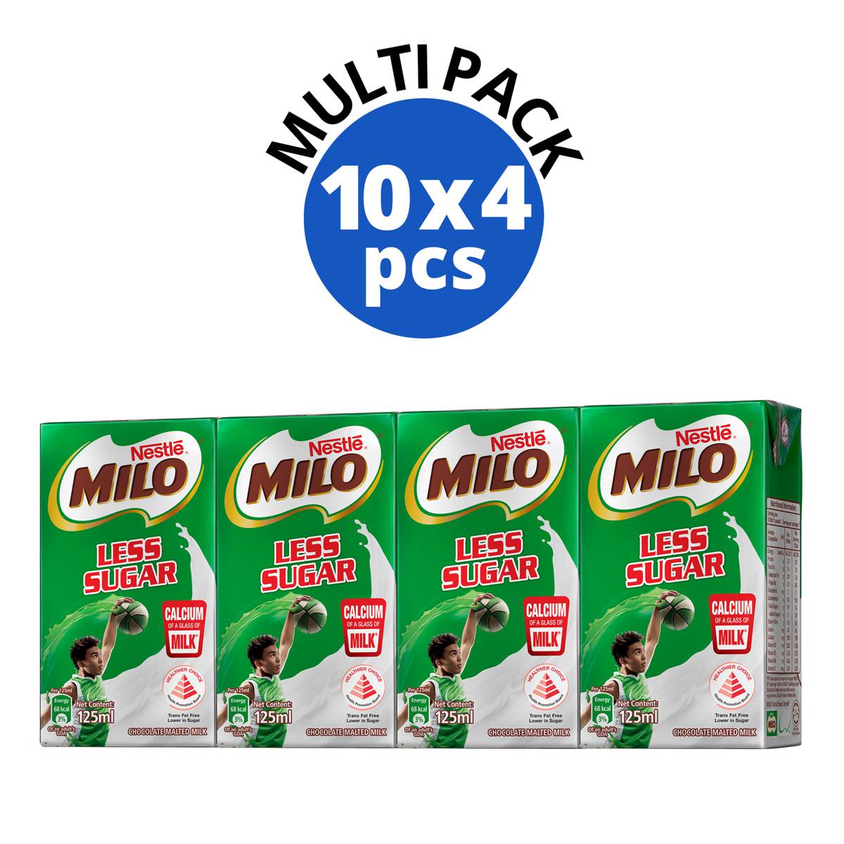 Milo Chocolate Malt Milk UHT Packet Drink -Less Sugar | NTUC FairPrice