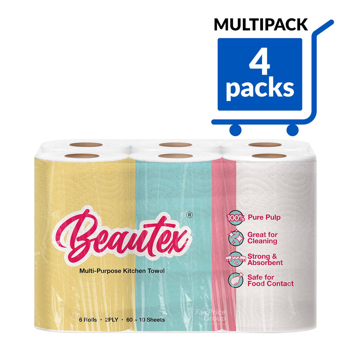 Beautex Towel Rolls - Multi Purpose(More Sheets) | NTUC FairPrice