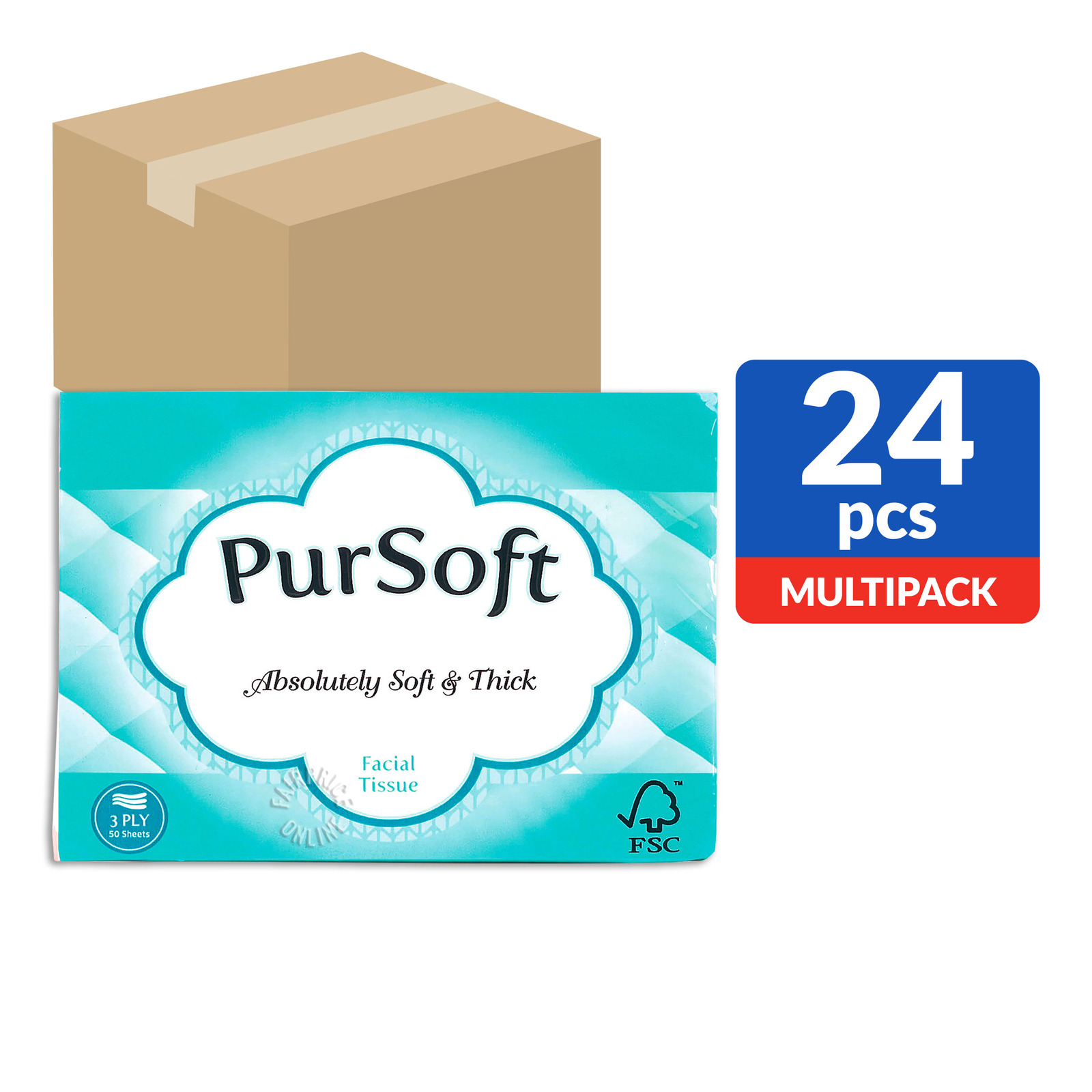 PurSoft Facial Tissue Travel Pack (3ply) | NTUC FairPrice