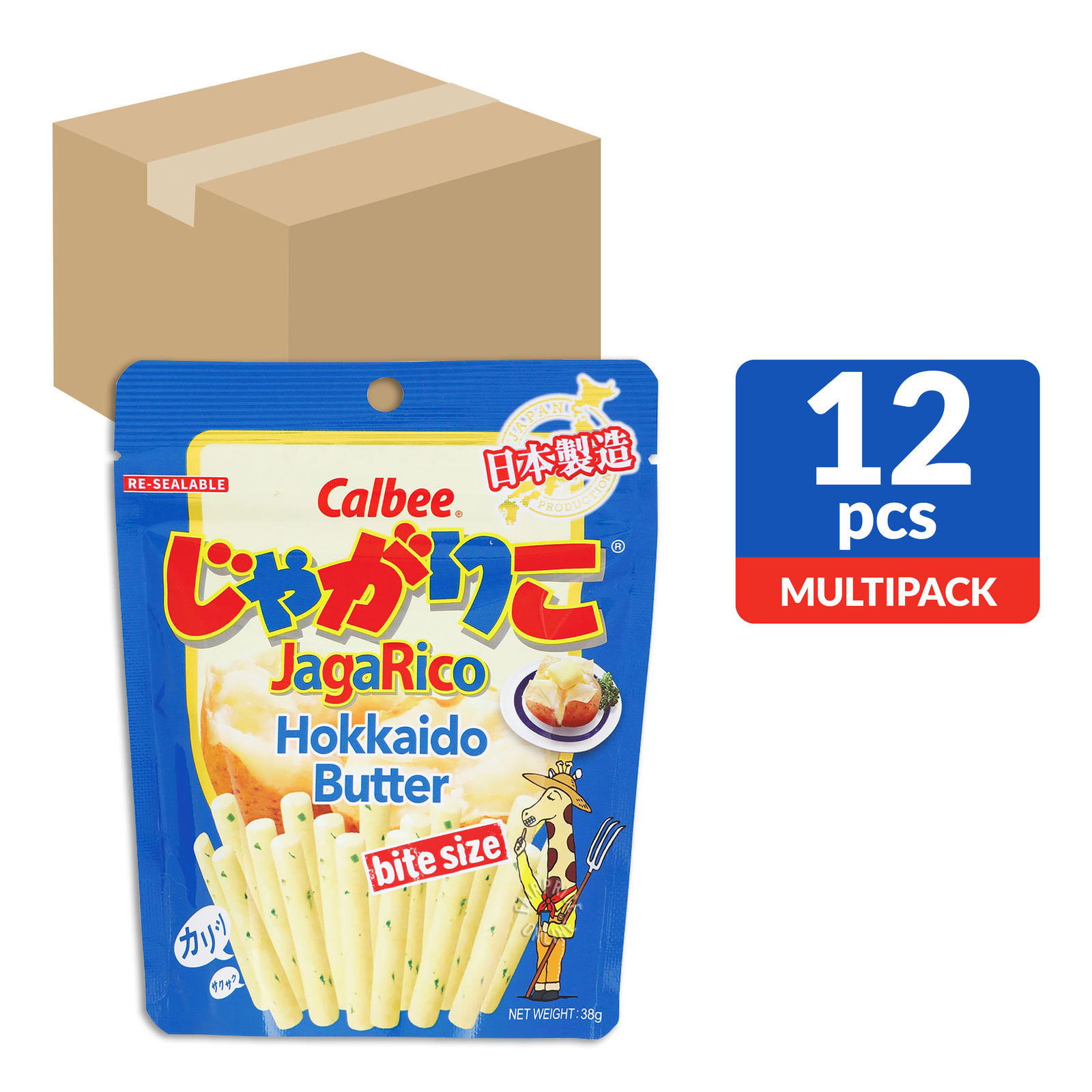Calbee JagaRico Bite Size Snack - Hokkaido Butter | NTUC FairPrice