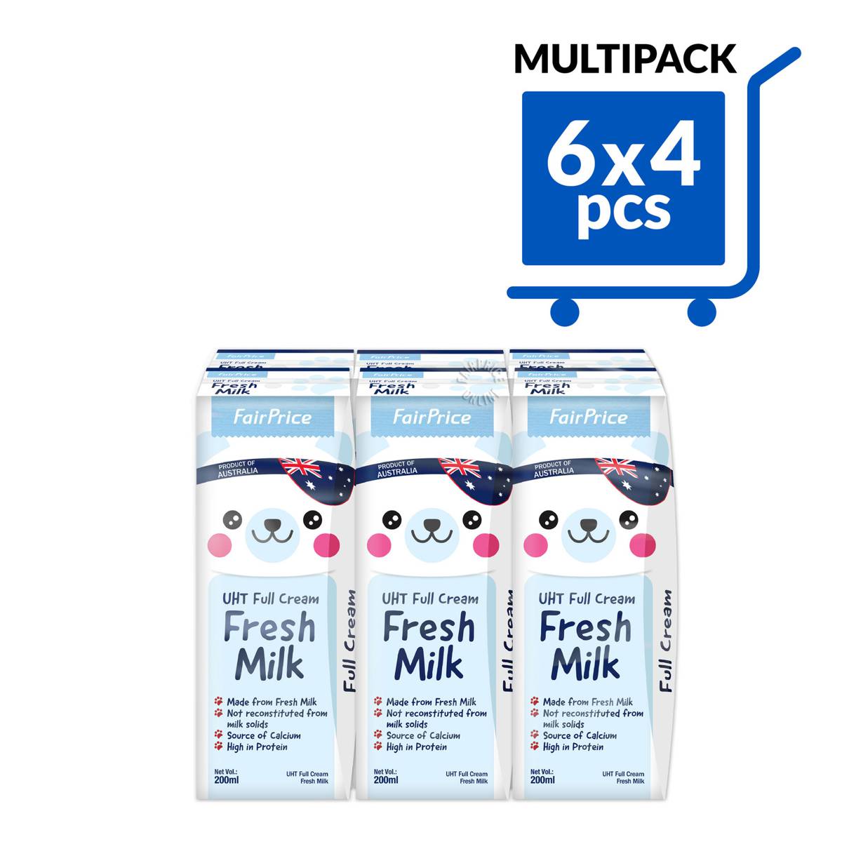 FairPrice UHT Kids Full Cream Packet Milk - FreshMilk | NTUC FairPrice