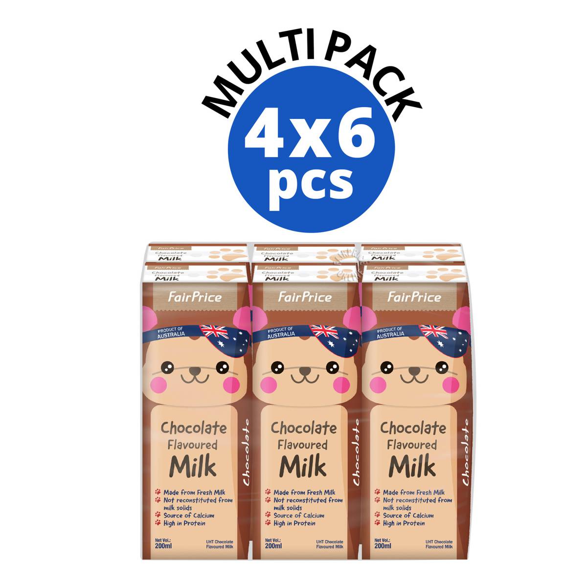 FairPrice UHT Kids Flavoured Packet Milk - Chocolate | NTUC FairPrice