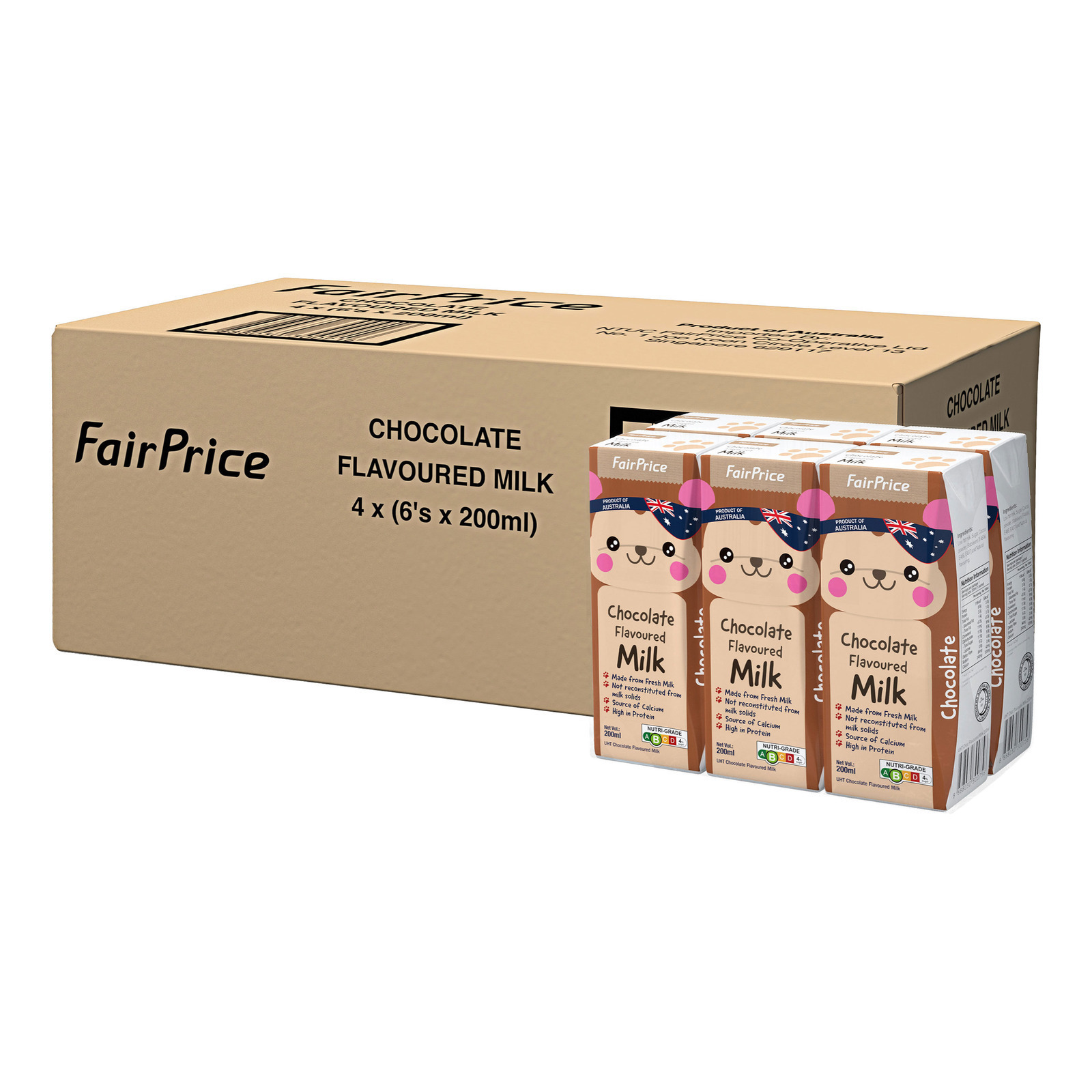 FairPrice UHT Kids Flavoured Packet Milk - Chocolate | NTUC FairPrice