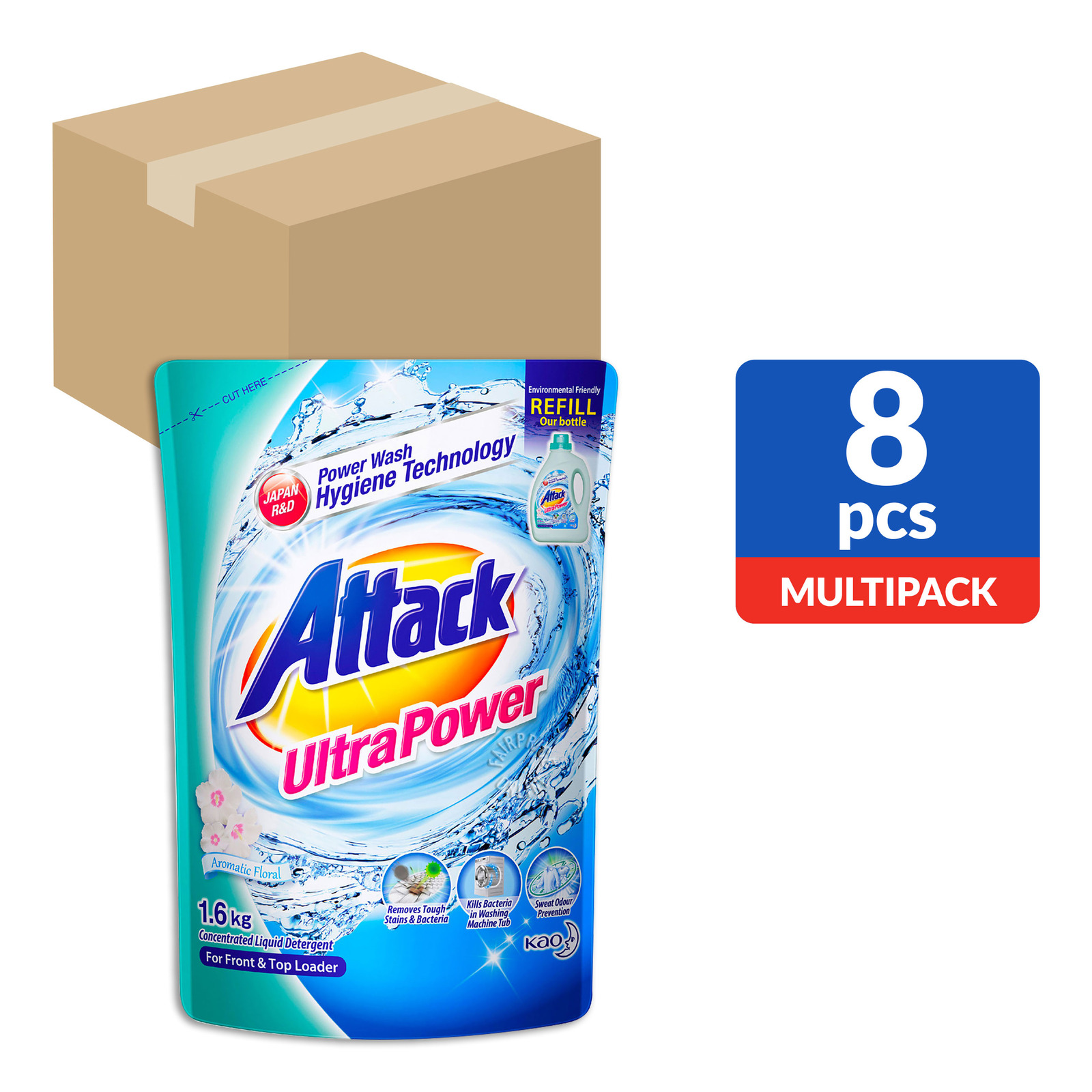 Attack Liquid Detergent Refill - Ultra Power | NTUC FairPrice