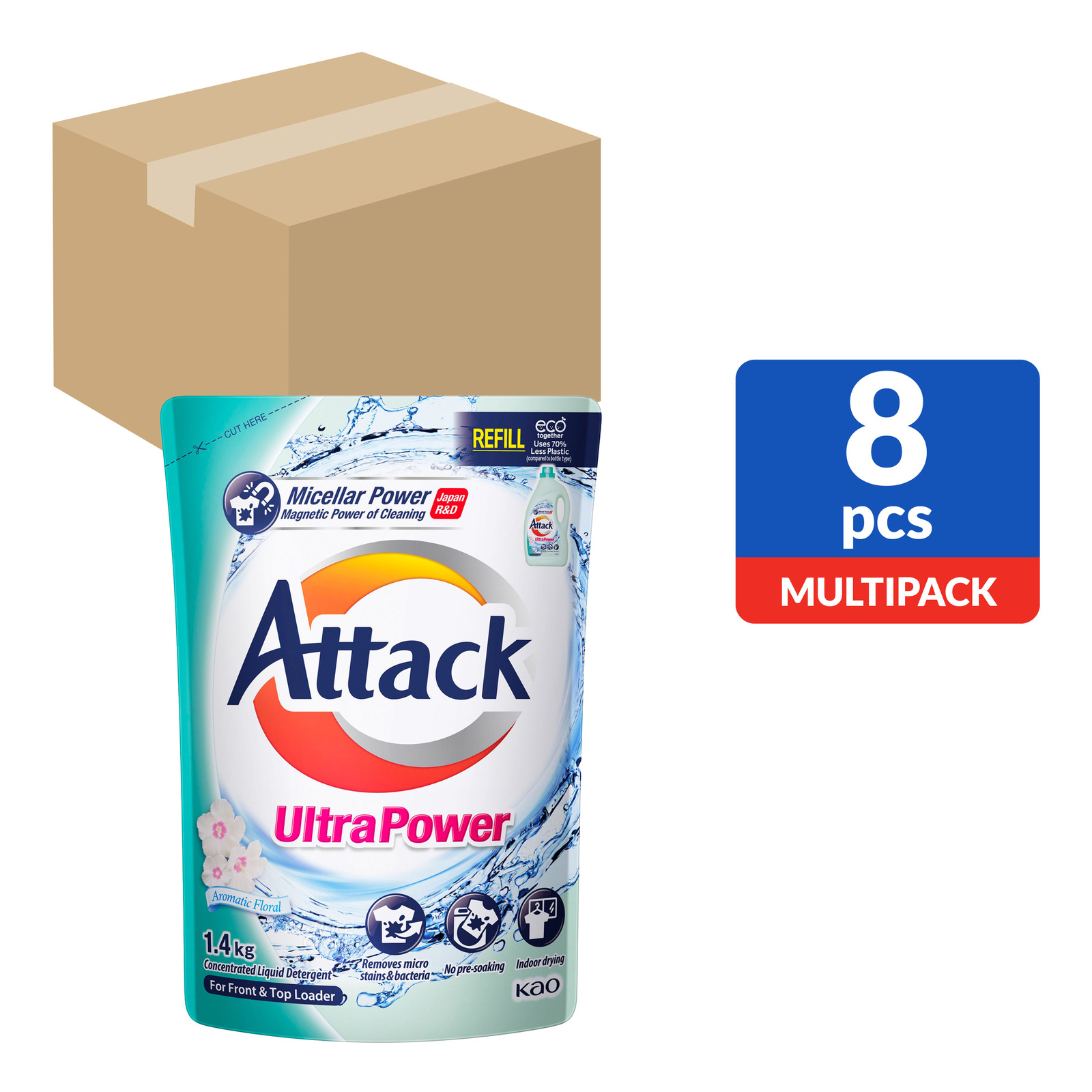 Attack Liquid Detergent Refill - Ultra Power | NTUC FairPrice