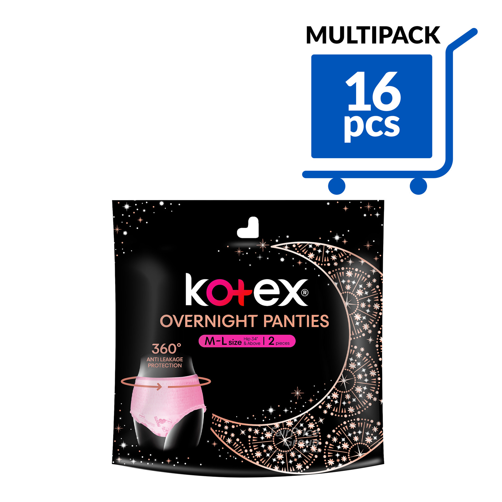Kotex Overnight Panties M L Breathablefit Ntuc Fairprice