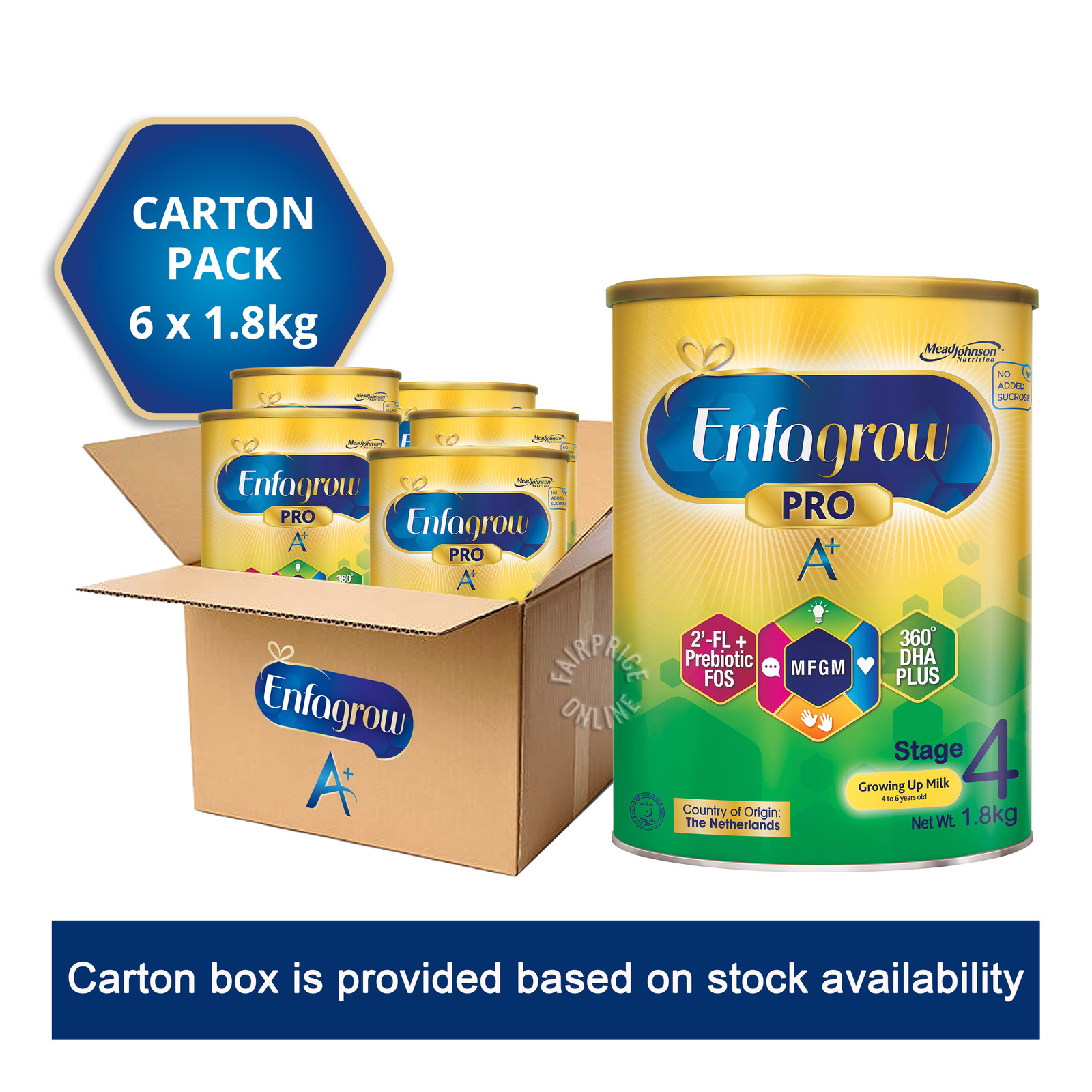 Enfagrow Pro A+ Growing Up Milk Powder Formula - Stage 4 | NTUC FairPrice