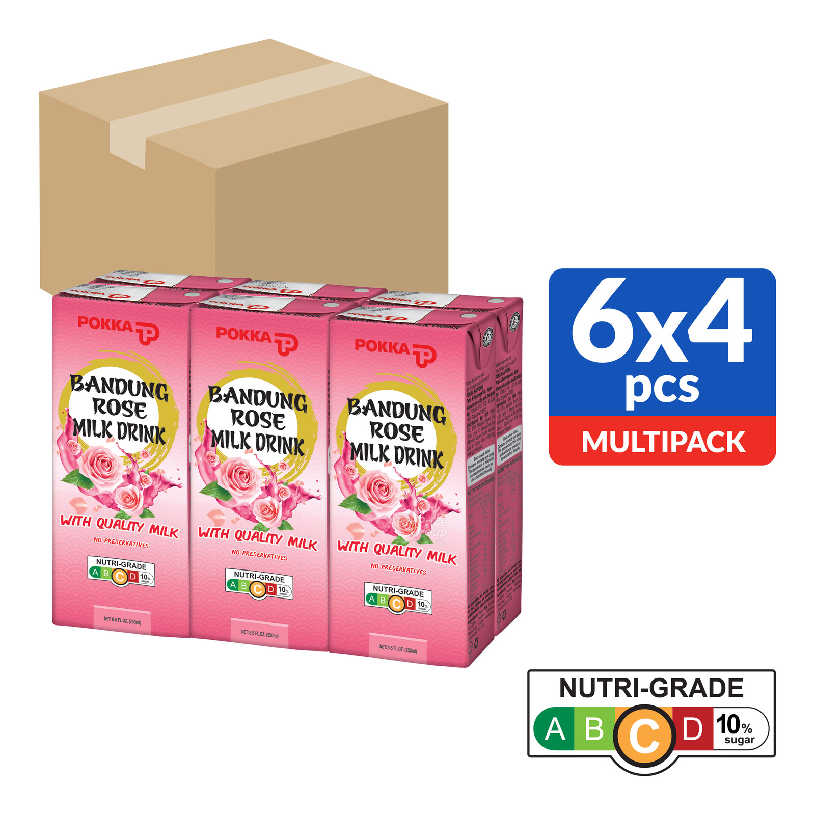 Pokka Bandung Rose Milk Drink | NTUC FairPrice