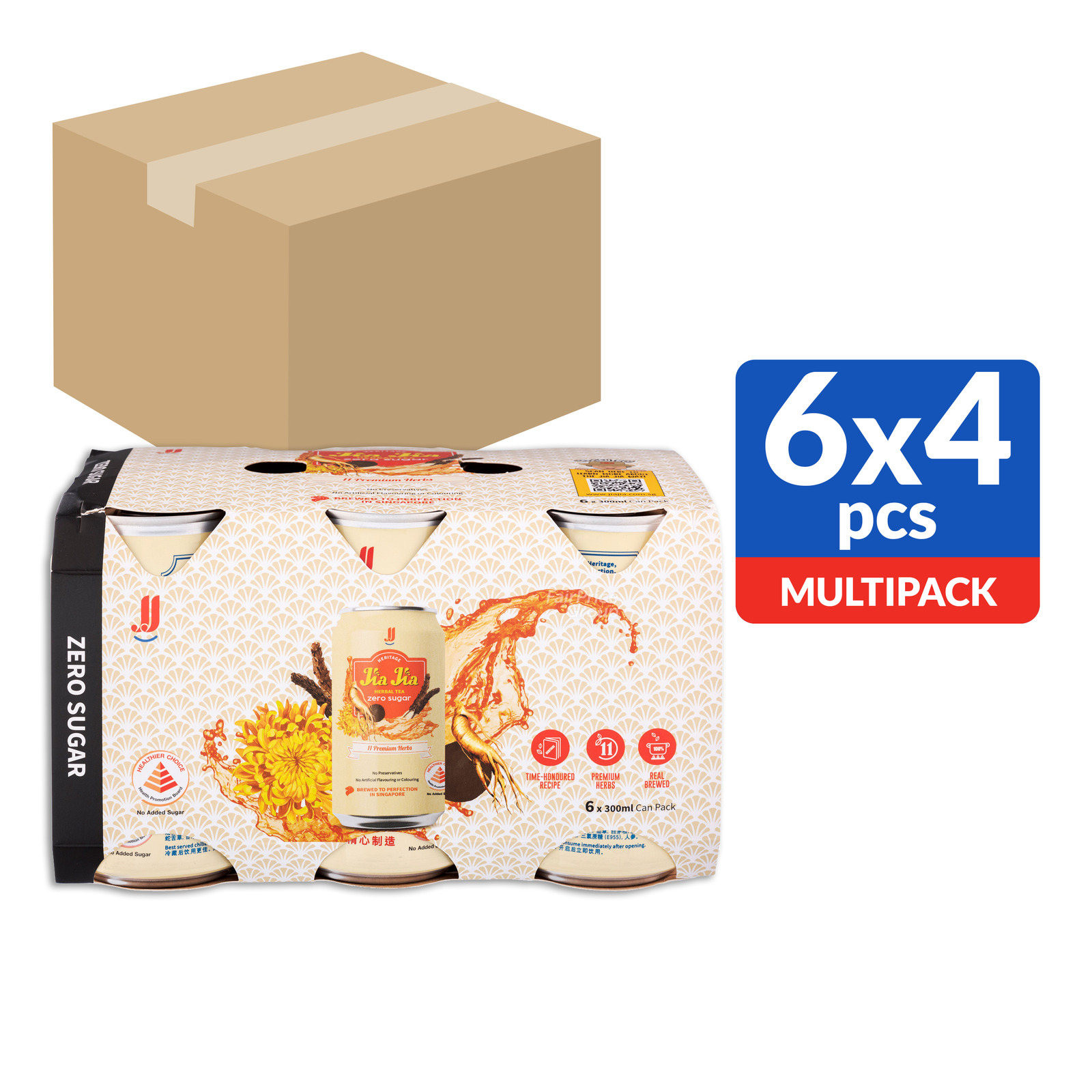 JJ Herbal Tea Can Drink- No Sugar Added | NTUC FairPrice