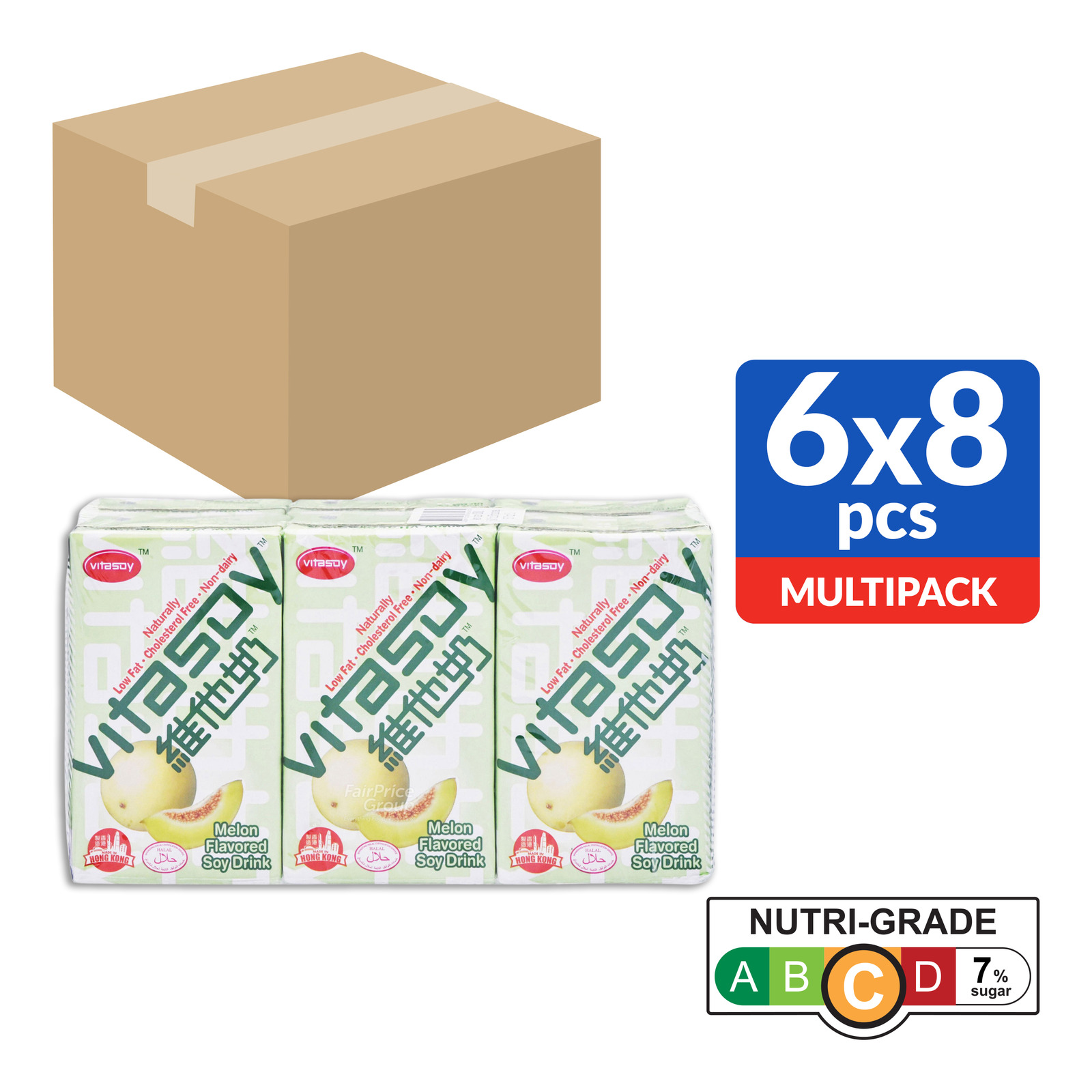 Vitasoy Soya Bean Packet Drink - Melon | NTUC FairPrice