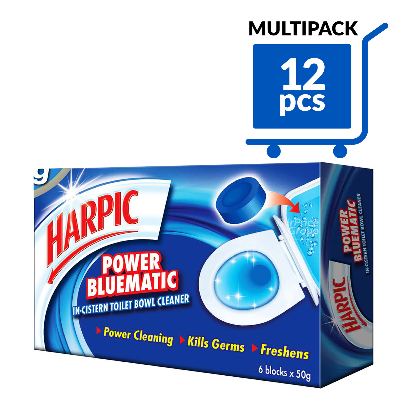 Harpic Toilet Bowl Cleaner - Power Bluematic | NTUC FairPrice