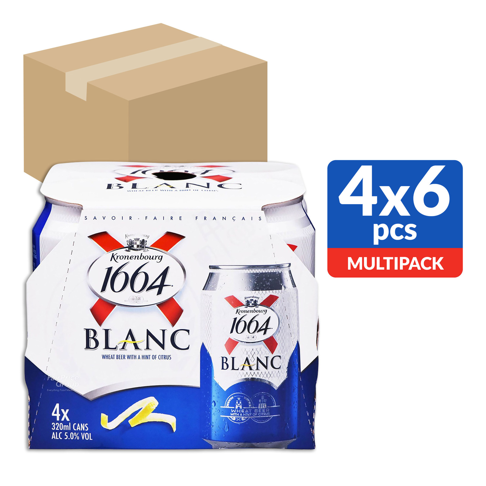 Kronenbourg 1664 Can Beer - Blanc | NTUC FairPrice