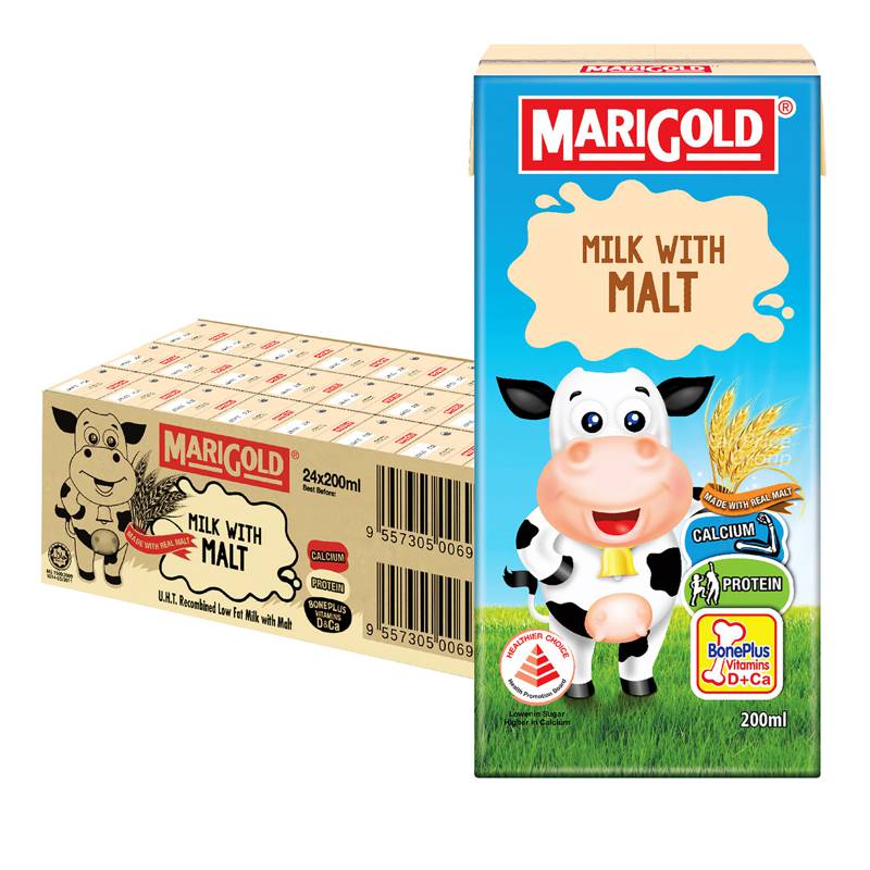 Marigold UHT Packet Milk - Malt | NTUC FairPrice