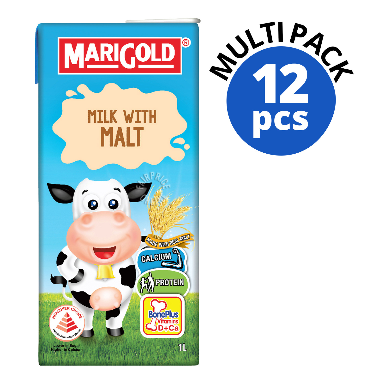 Marigold UHT Packet Milk - Malt | NTUC FairPrice