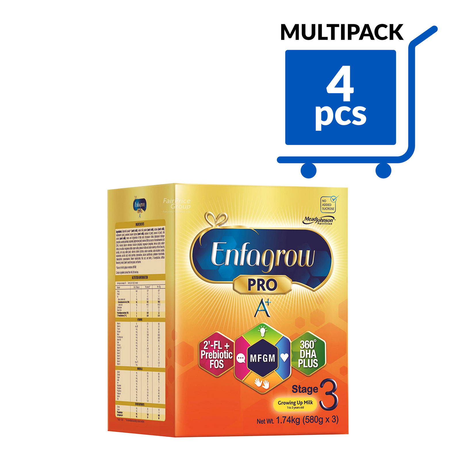 Enfagrow Pro A+ Growing Up Milk Powder Formula - Stage 3 | NTUC FairPrice