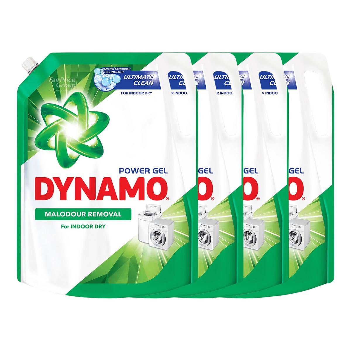 Dynamo Power Gel Laundry Detergent Refill - Indoor Dry | NTUC FairPrice