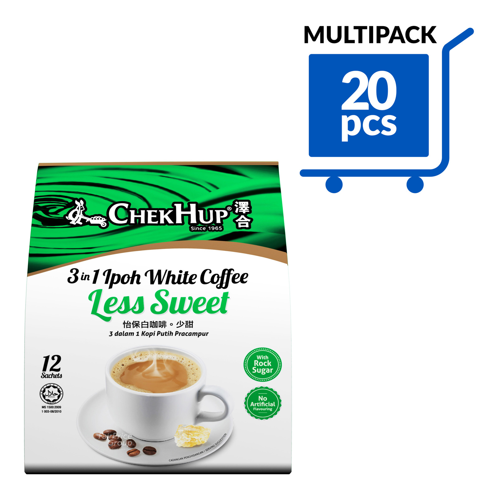 Chek Hup 3 in 1 Instant Ipoh White Coffee - Less Sweet | NTUC FairPrice
