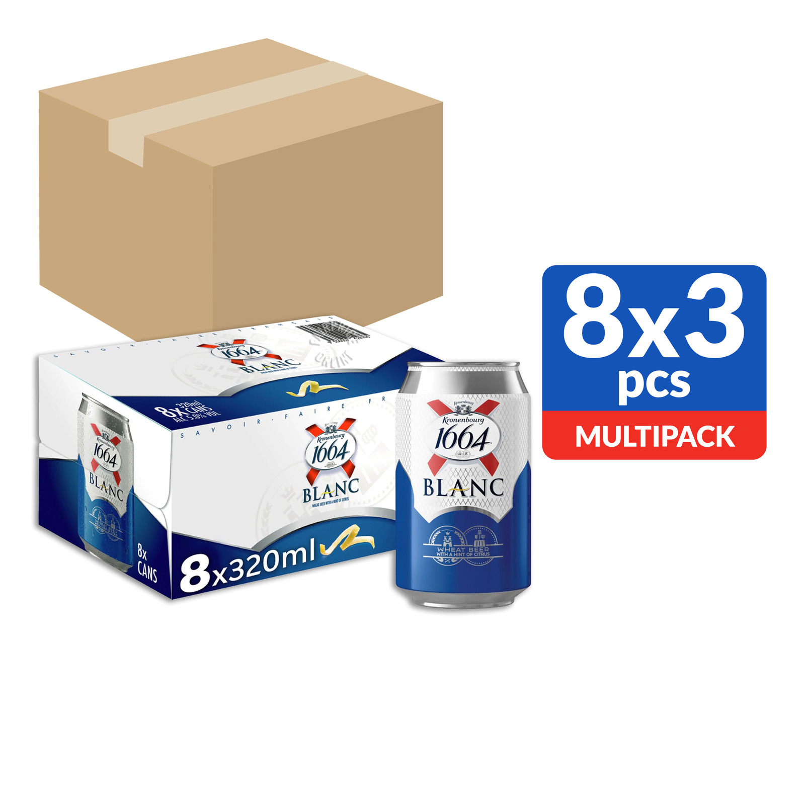 Kronenbourg 1664 Can Beer - Blanc | NTUC FairPrice