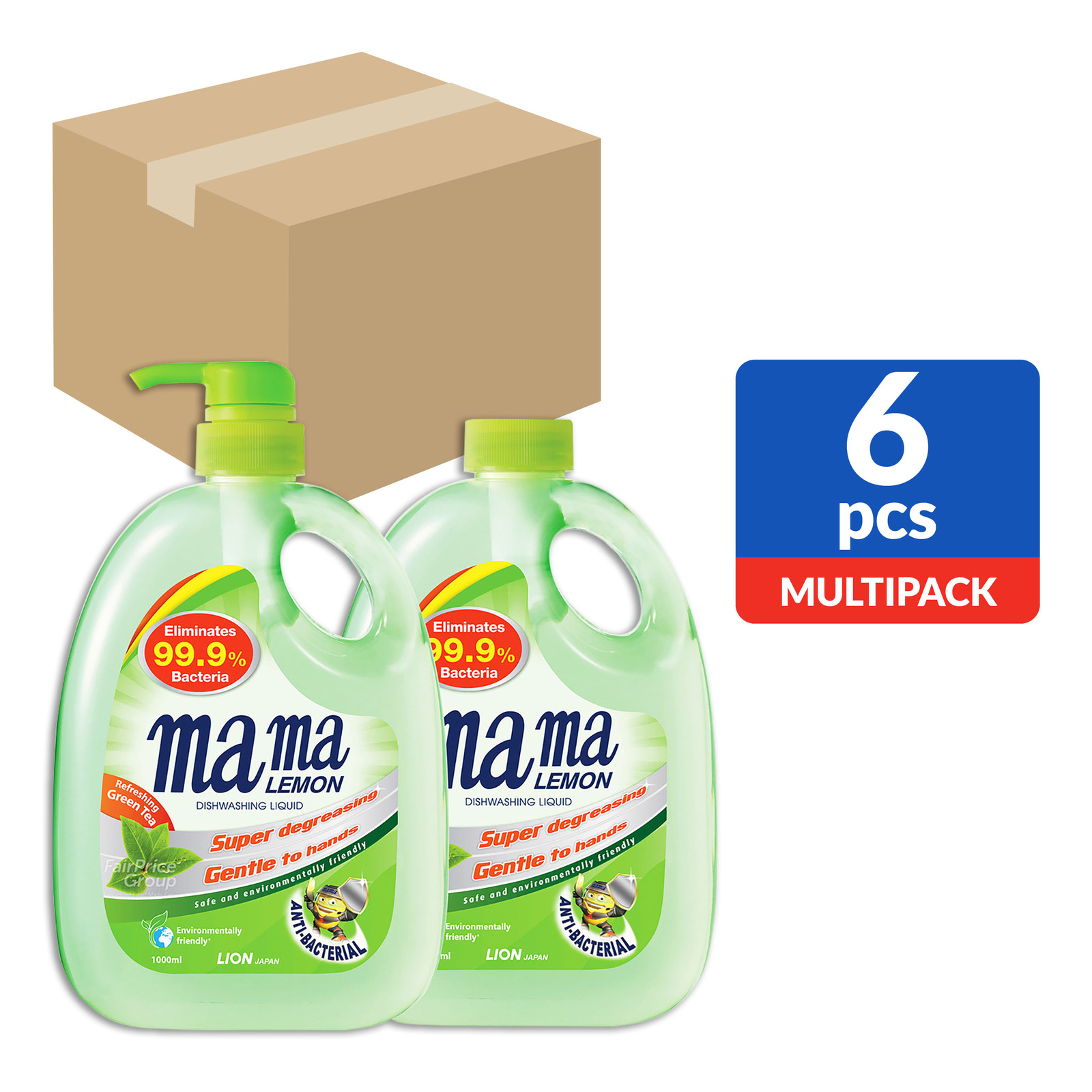 Mama Lemon Dishwashing Liquid & Refill - Green Tea | NTUC FairPrice