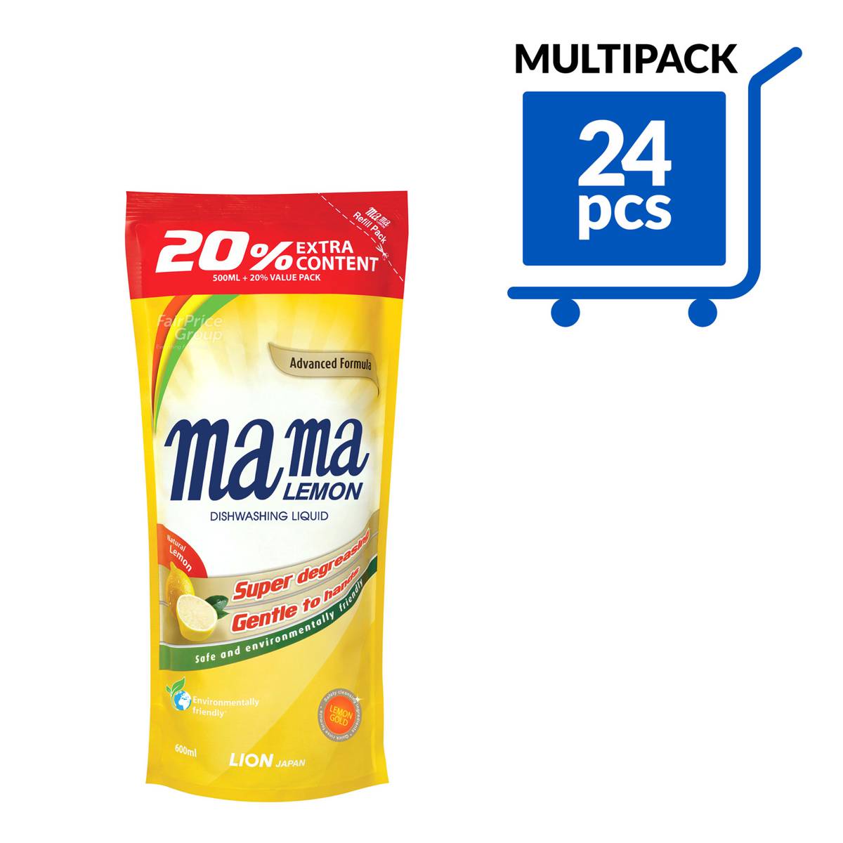 Mama Lemon Gold Dishwashing Liquid Refill - Natural Lemon | NTUC FairPrice