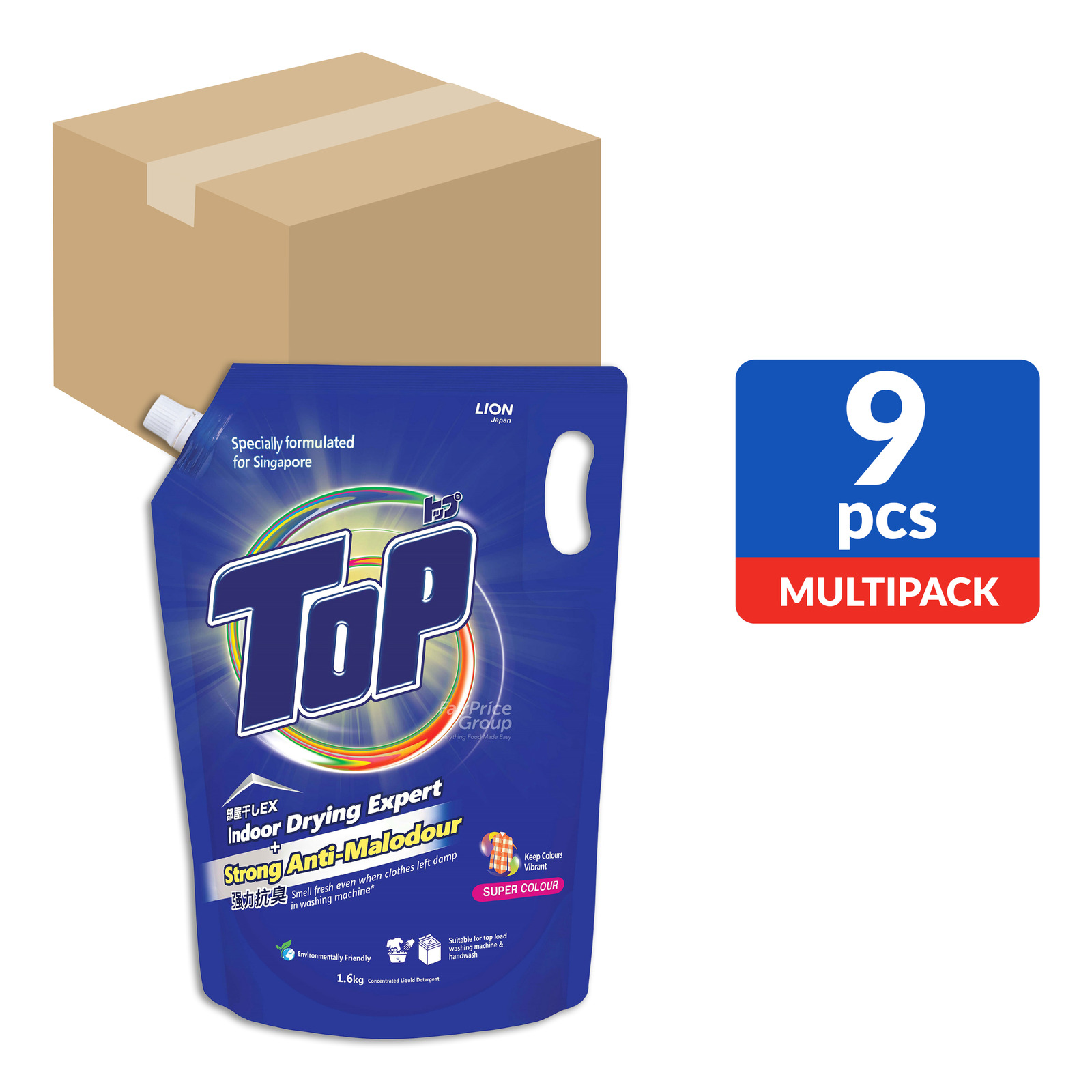 Top Concentrated Liquid Detergent Refill - Super Colour | NTUC FairPrice