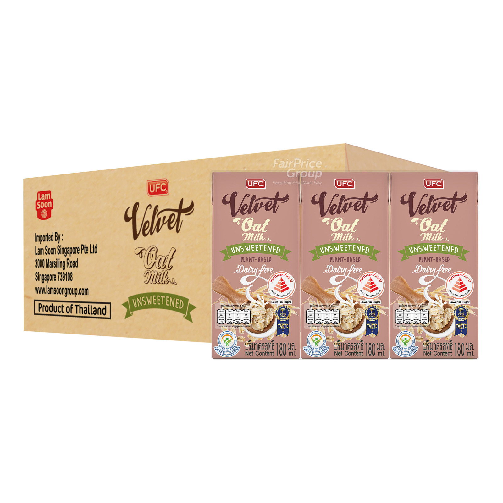 UFC Velvet Dairy-Free Oat Milk - Unsweetened | NTUC FairPrice
