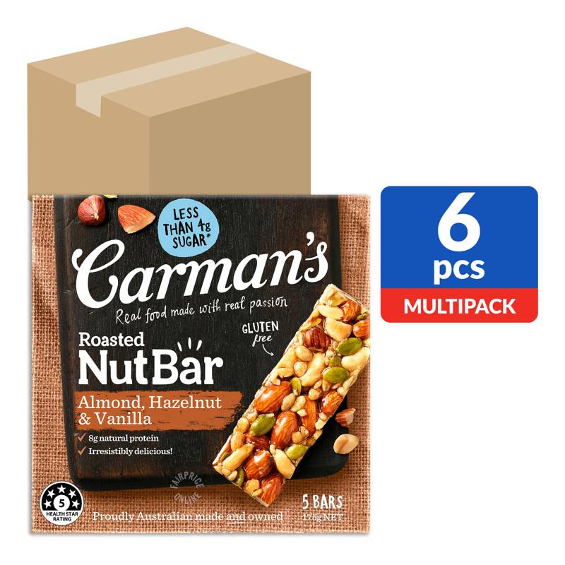 Carman's Nut Bars - Almond with Hazelnut & Vanilla | NTUC FairPrice