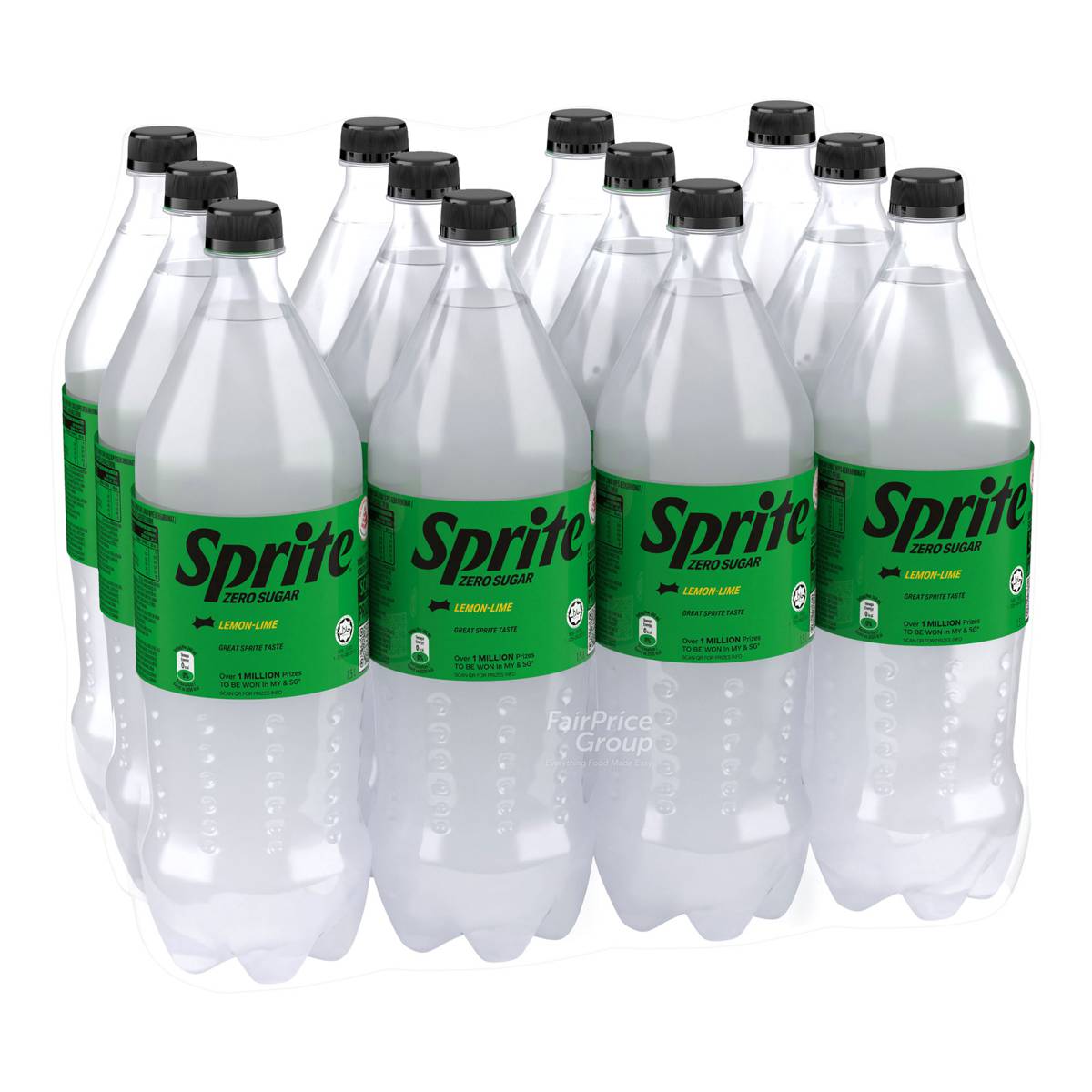 Sprite Sparkling Lemon Lime Bottle Drink - Zero Sugar | NTUC FairPrice
