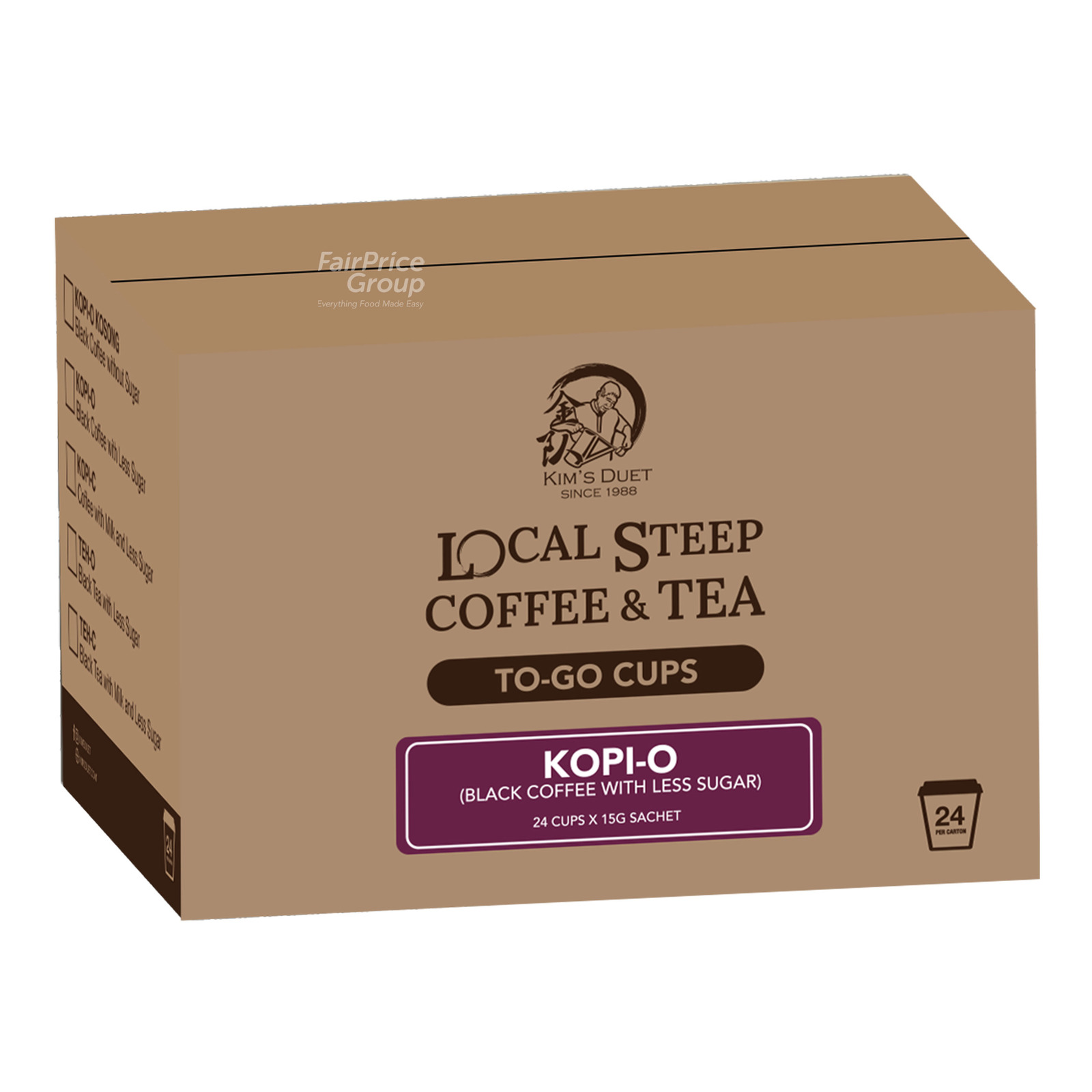Kim's Duet To-Go Cups - Kopi-O | NTUC FairPrice