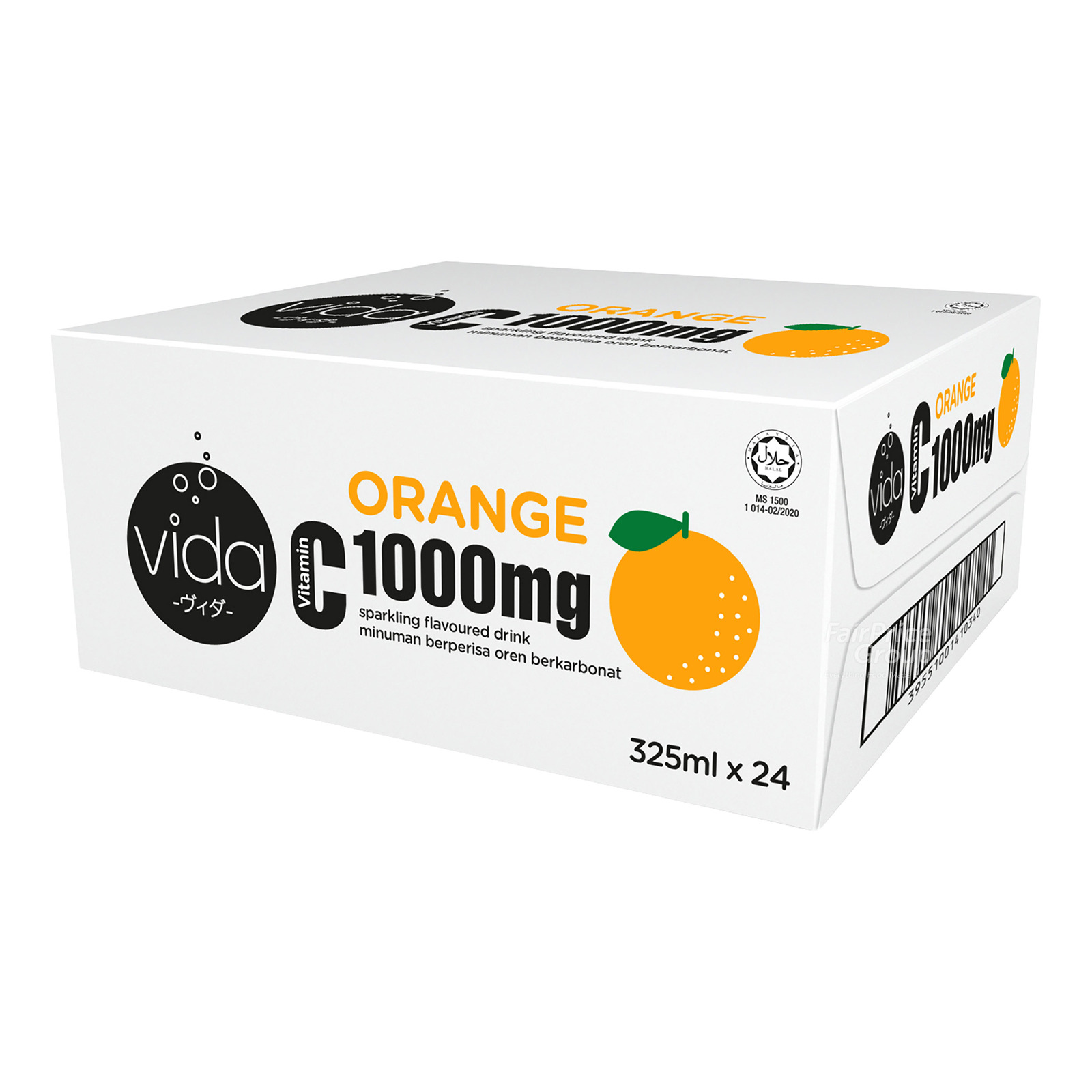 Vida C Sparkling Flavoured Drink - Orange | NTUC FairPrice
