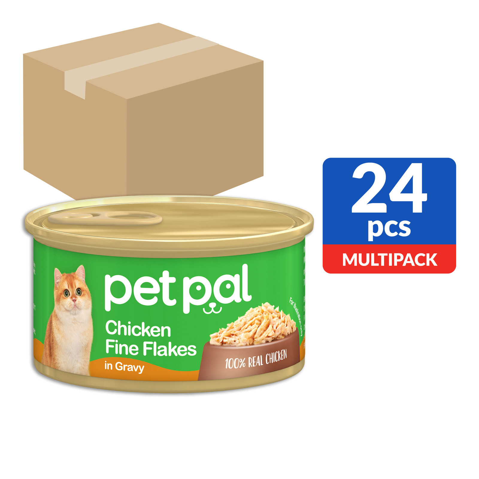 Petpal Cat Can Food - Chicken Fine Flakes in Gravy | NTUC FairPrice