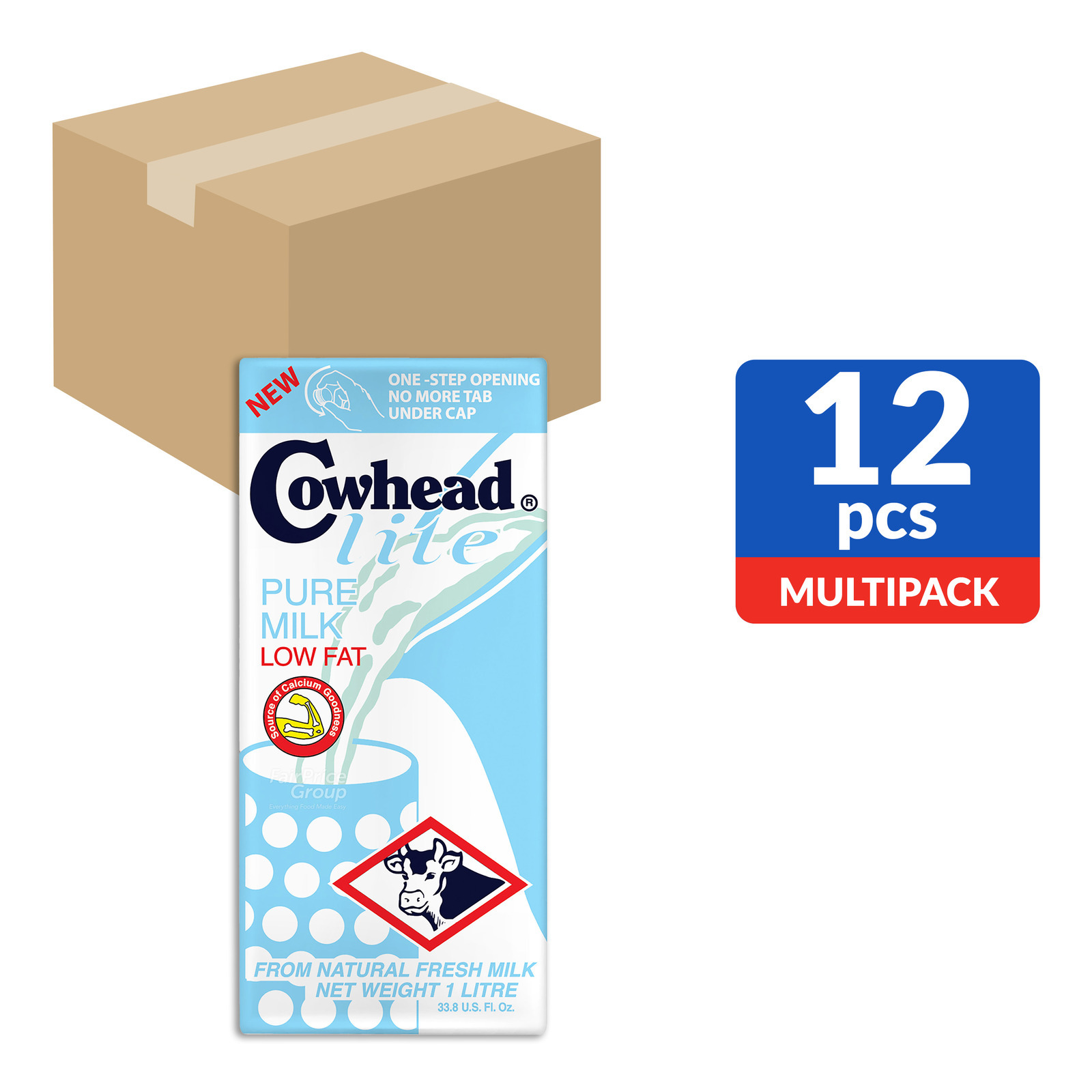 Cowhead UHT Milk - Lite (Low Fat) | NTUC FairPrice