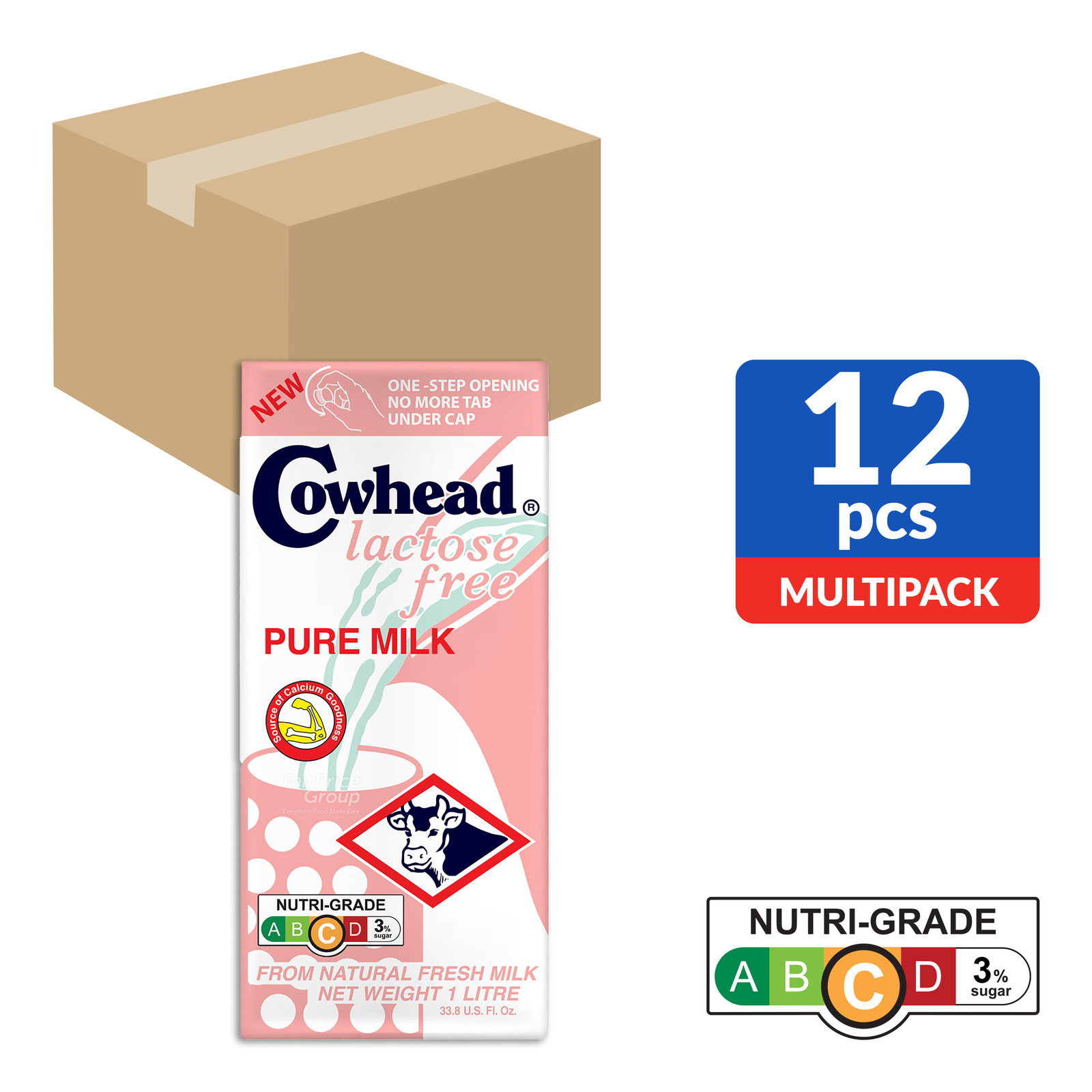 Cowhead UHT Milk - Lactose Free | NTUC FairPrice