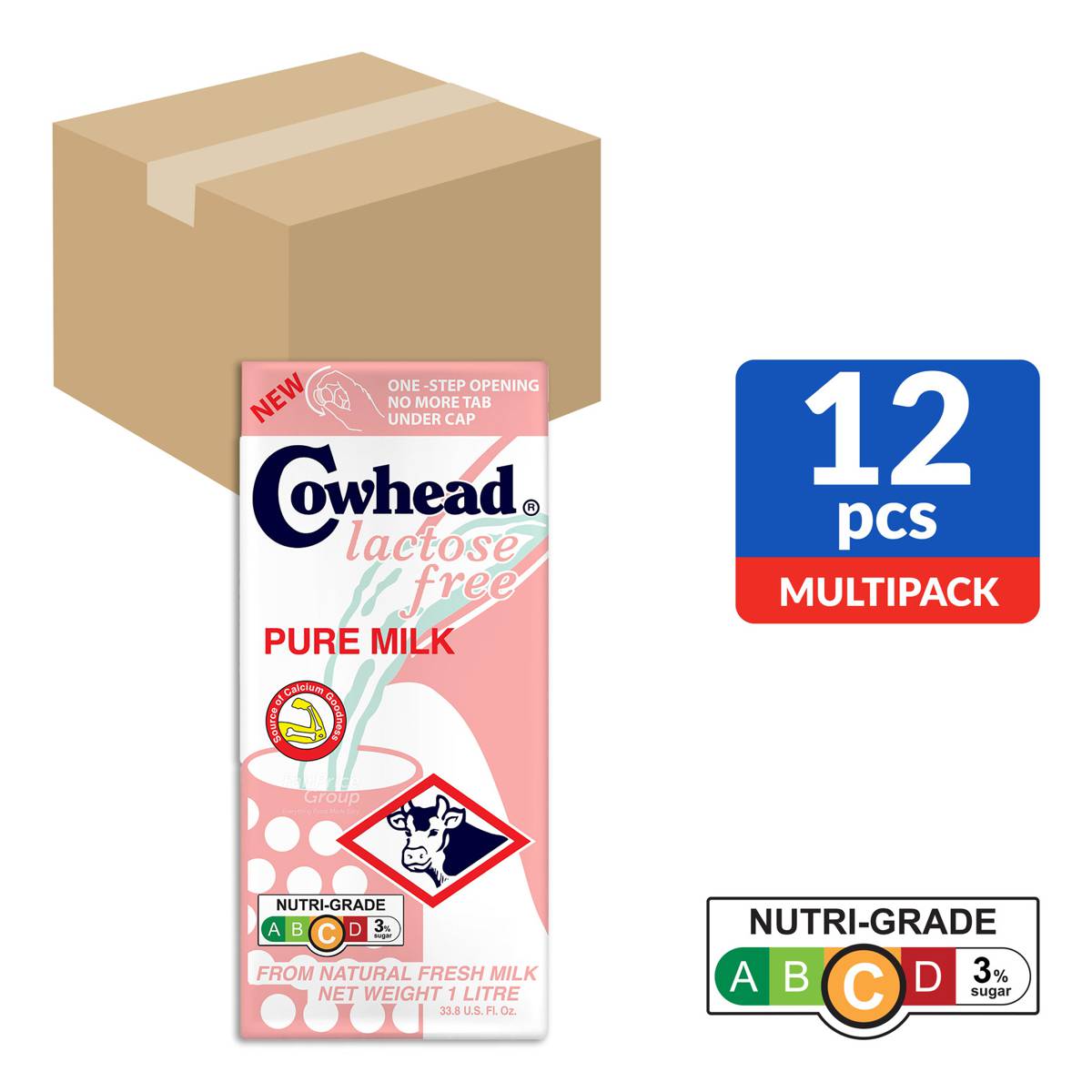 Cowhead UHT Milk - Lactose Free | NTUC FairPrice