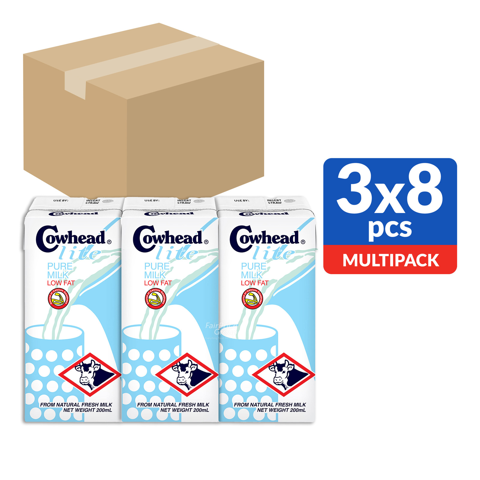 Cowhead UHT Pure Milk - Low Fat | NTUC FairPrice