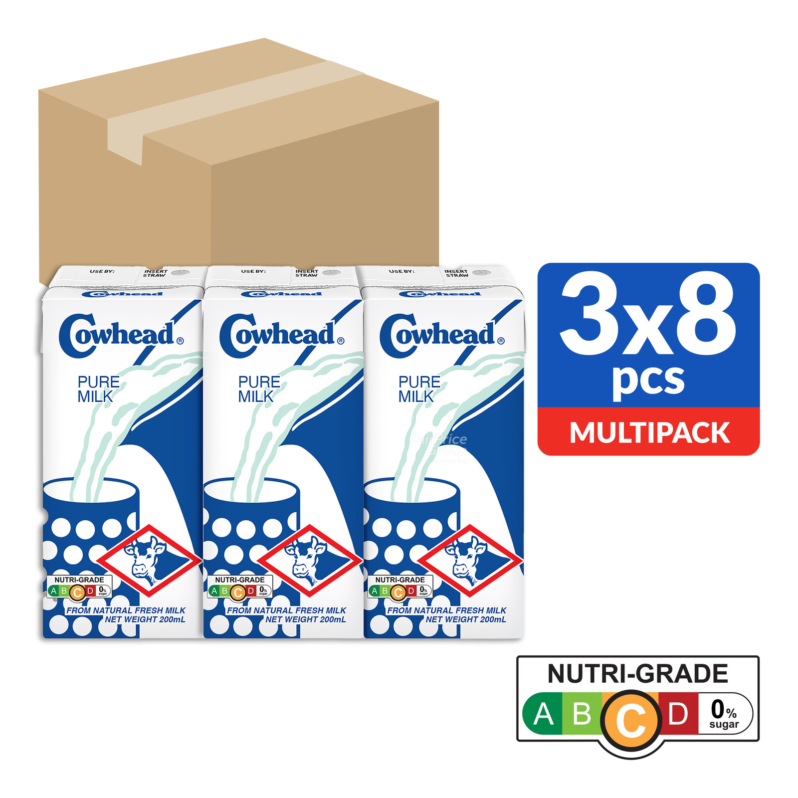 Cowhead UHT Pure Milk | NTUC FairPrice