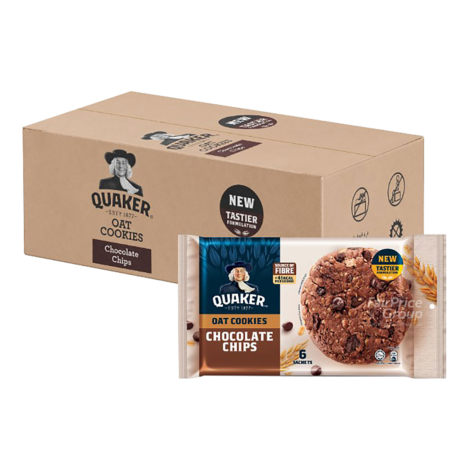 Quaker Oats Cookies - Chocolate Chips | NTUC FairPrice