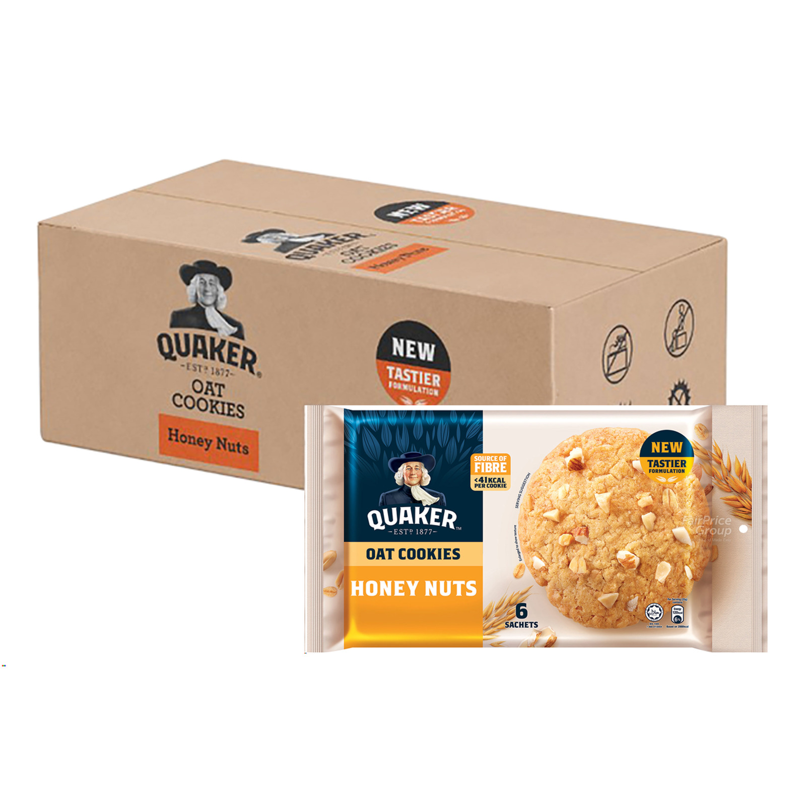 Quaker Oats Cookies - Honey Nuts | NTUC FairPrice