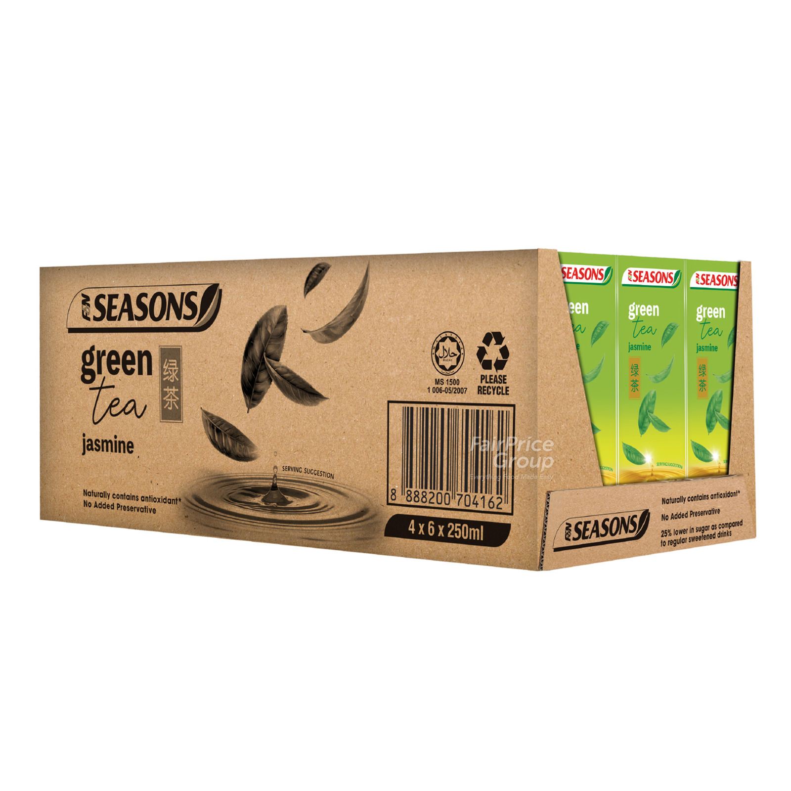 F&N Seasons Packet Drink - Jasmine Green Tea | NTUC FairPrice