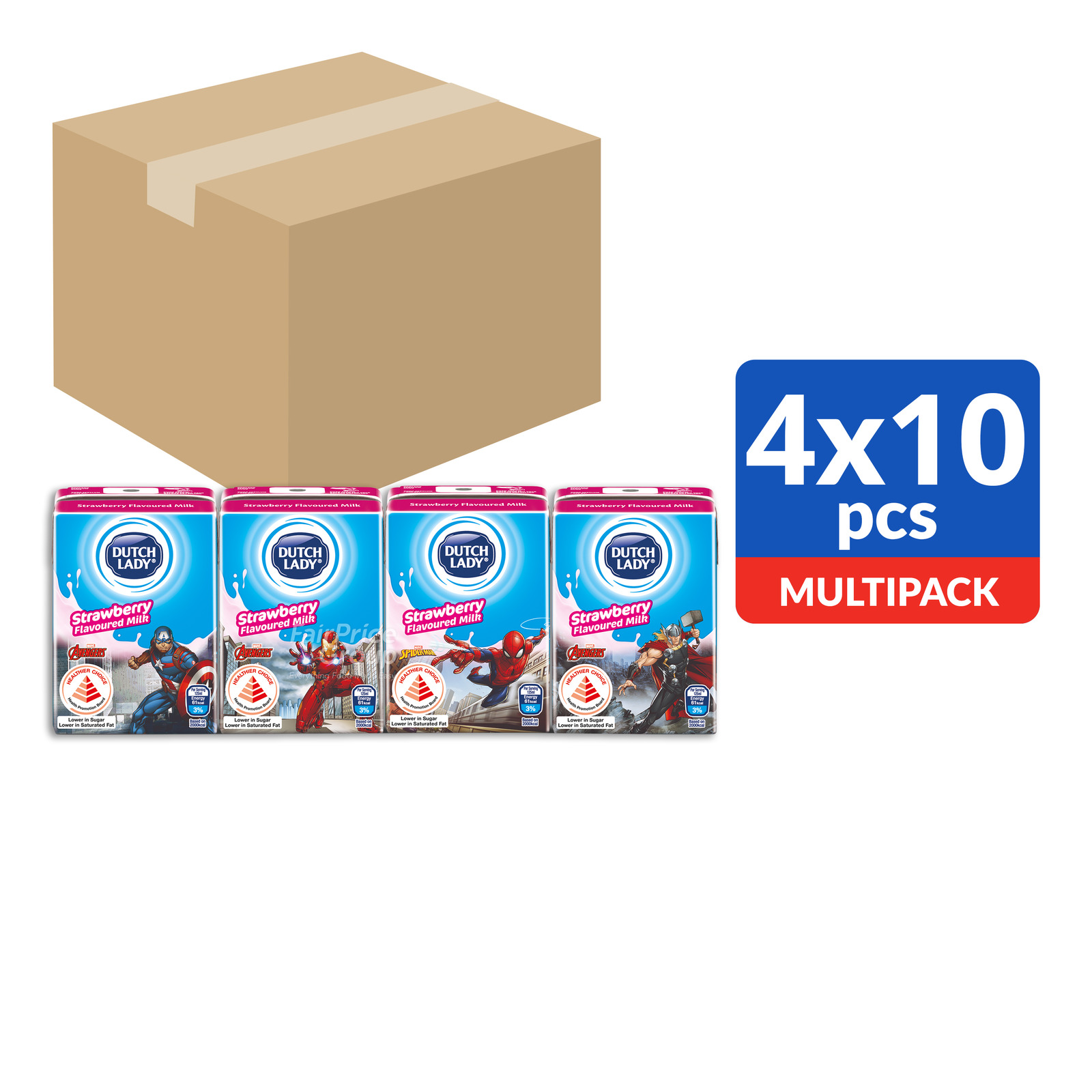 Dutch Lady Marvel UHT Kid Milk - Strawberry | NTUC FairPrice