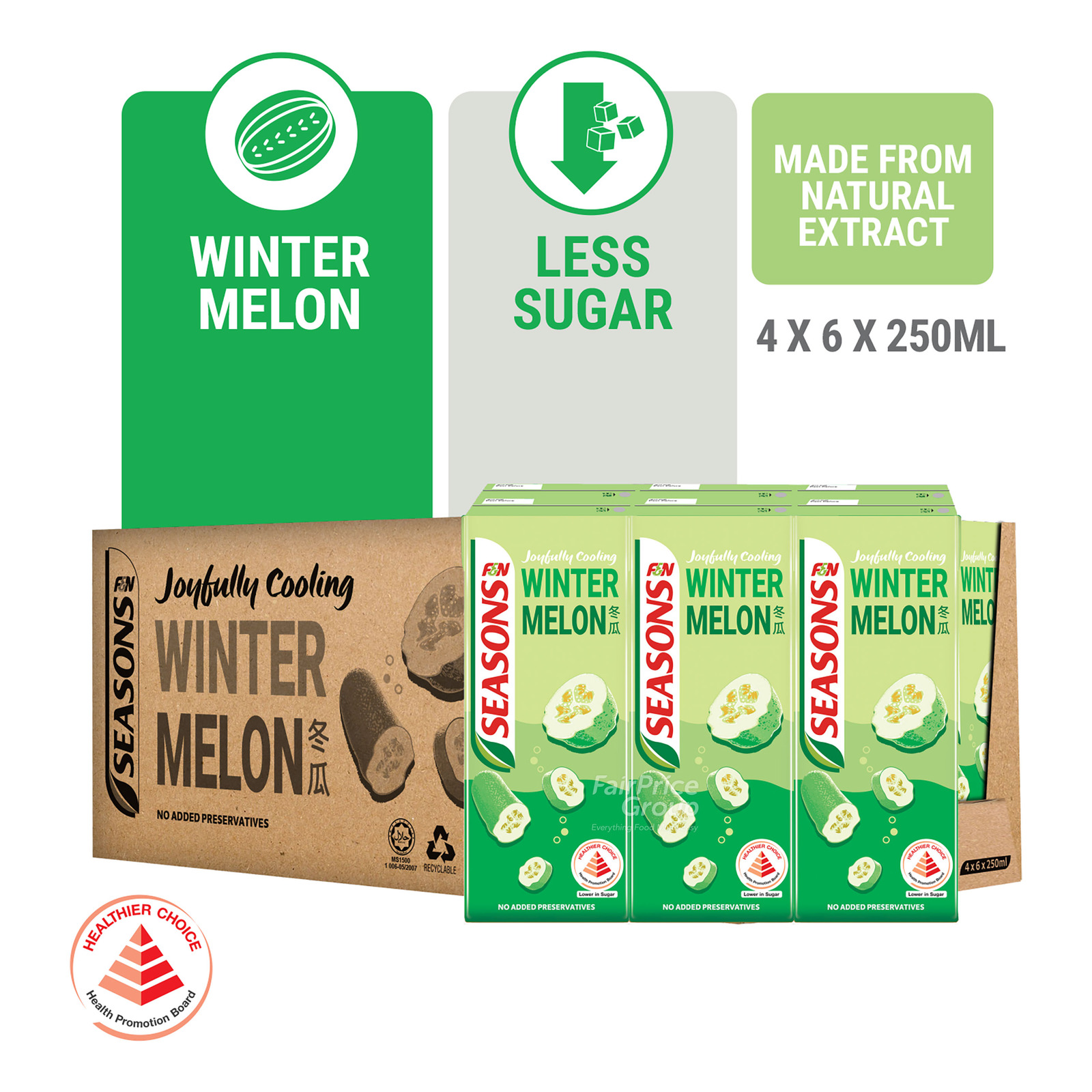 F&N Seasons Packet Drink - Winter Melon Tea | NTUC FairPrice