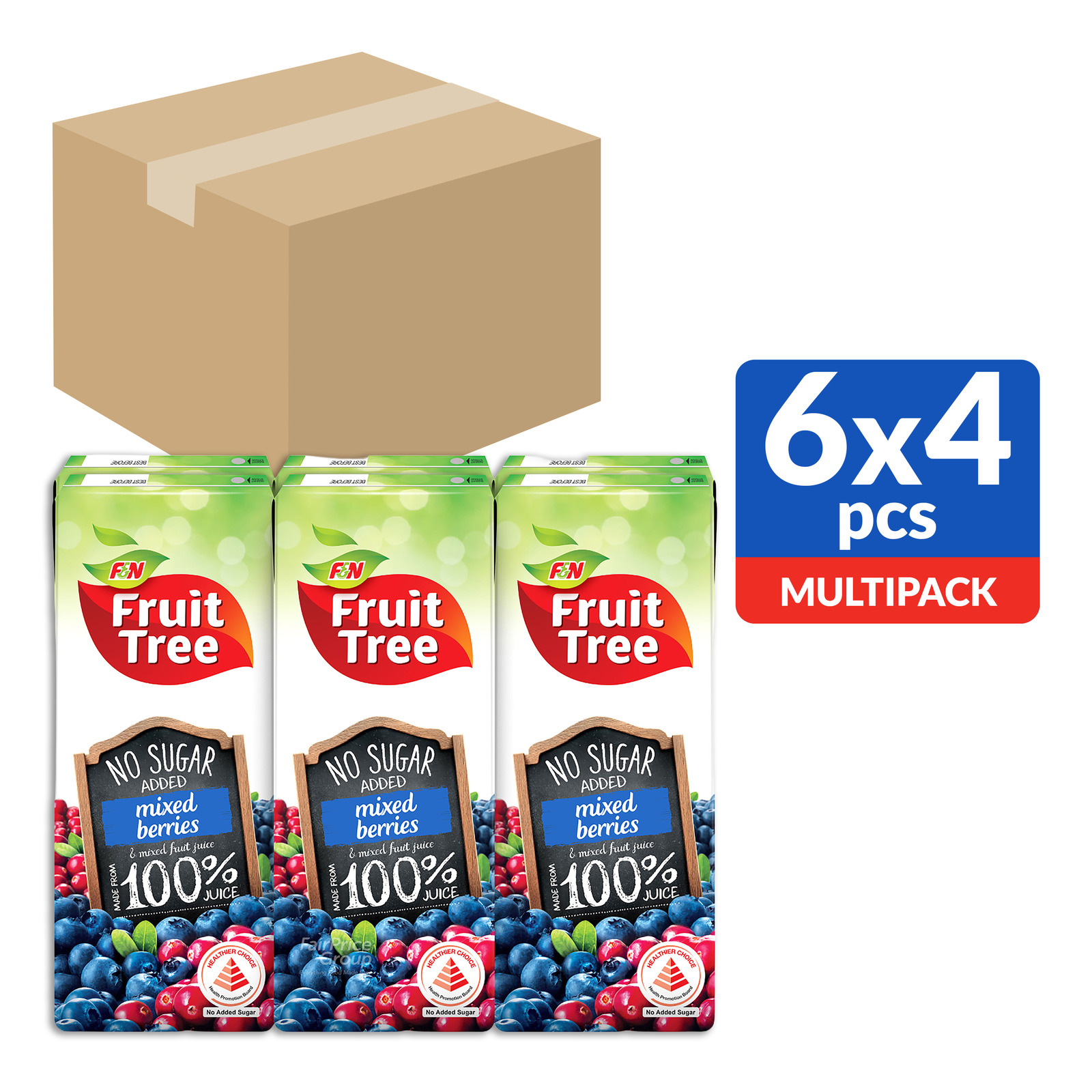 F & N Fruit Tree Packet Drink - Mixed Berries & Mixed Fruit Juice ...