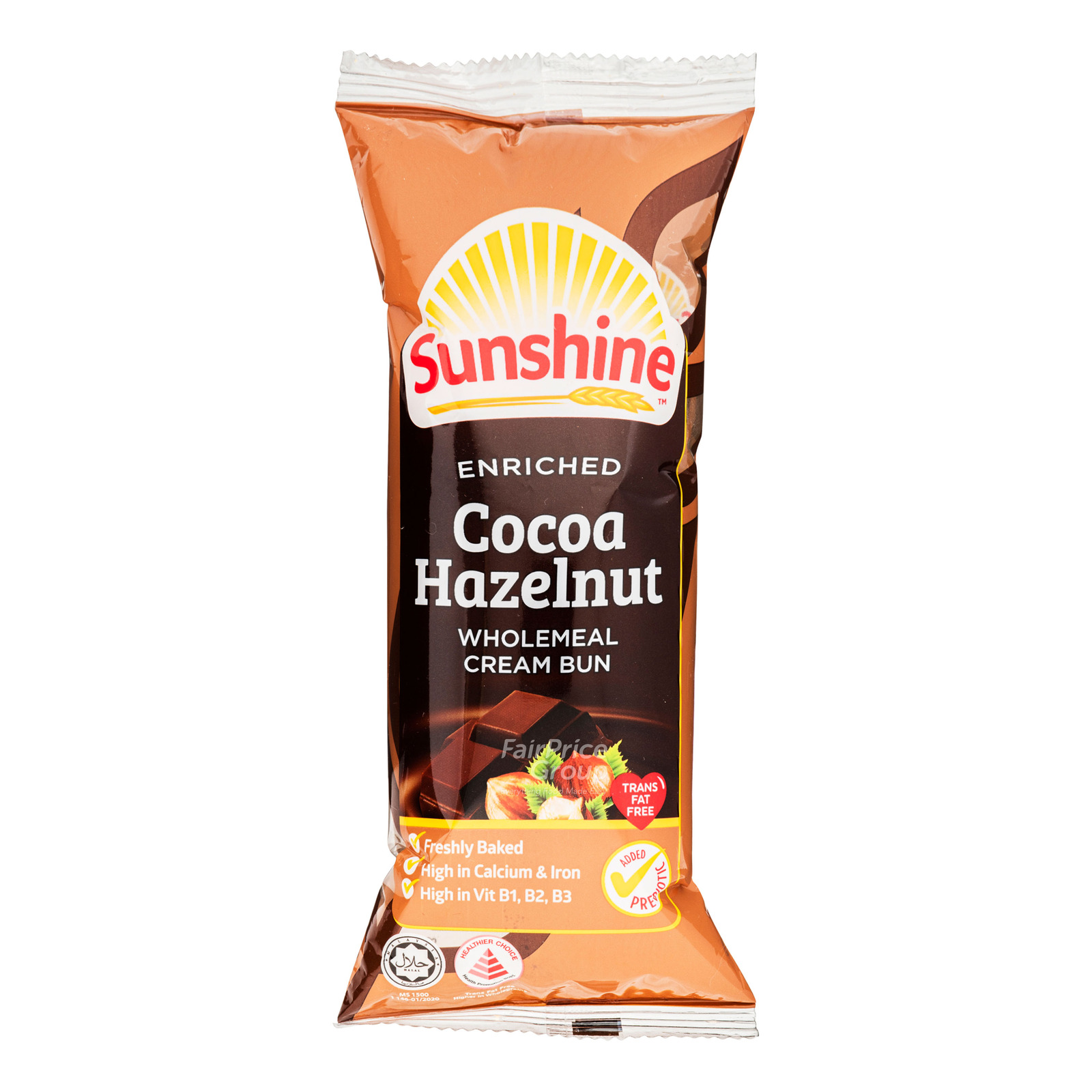 Sunshine Wholemeal Cream Bun - Cocoa Hazelnut | NTUC FairPrice