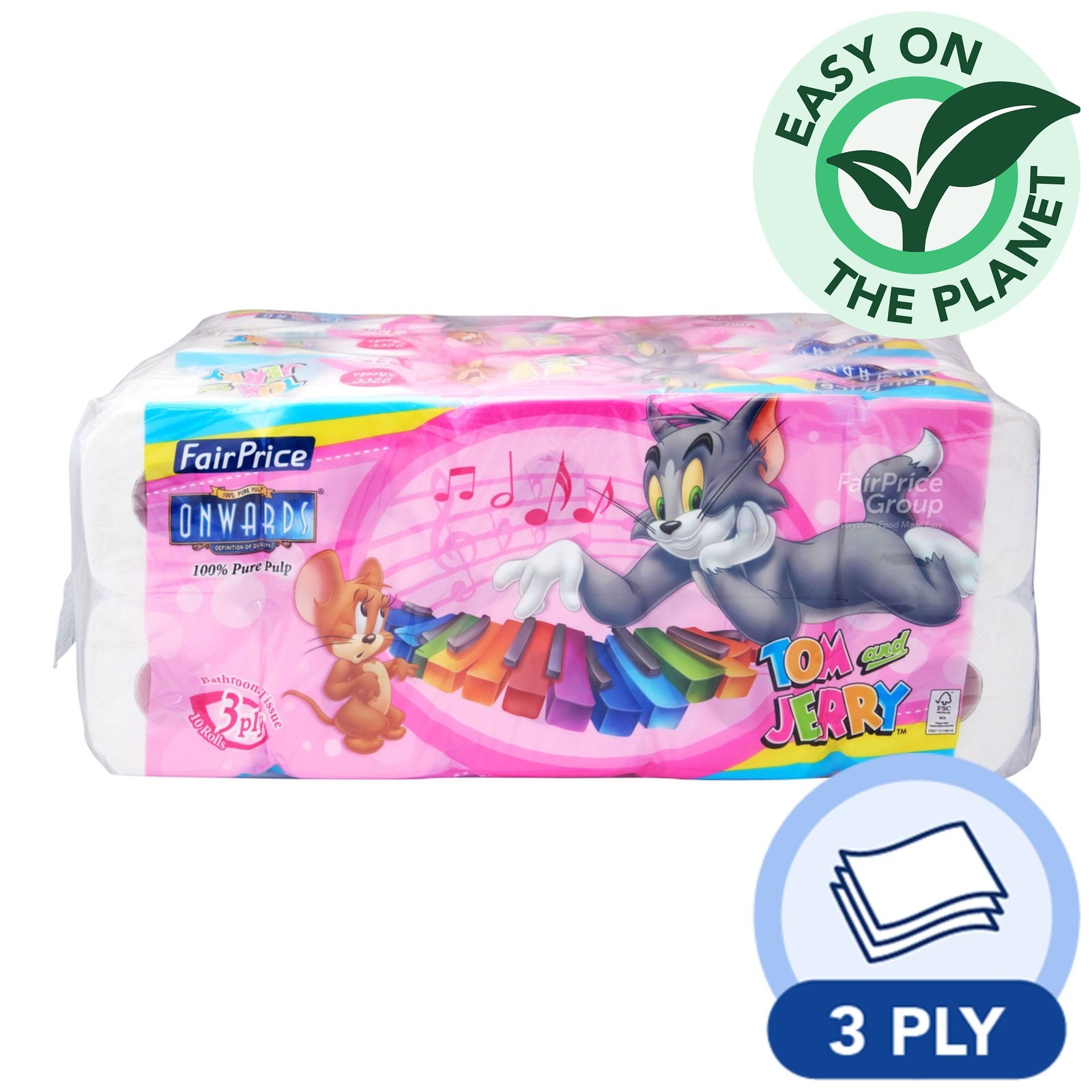 Fairprice Onwards Toilet Tissue Roll - 3 Ply | NTUC FairPrice