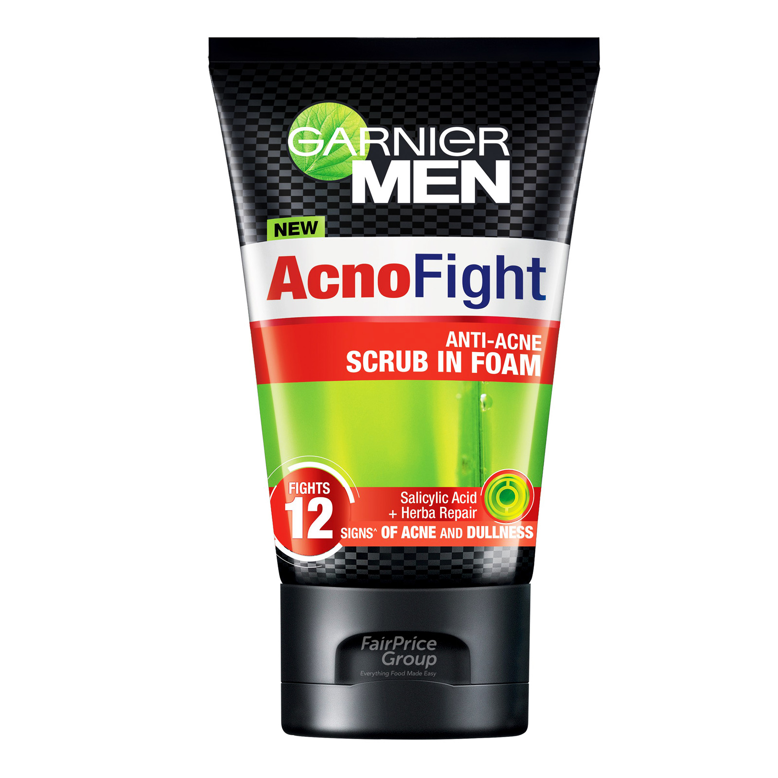 Garnier Men Acno Fight Anti-Acne Scrub in Foam | NTUC FairPrice