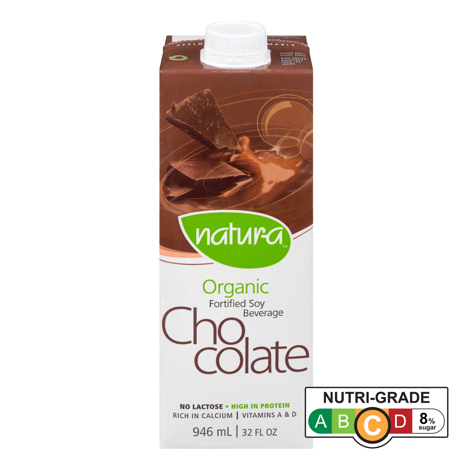 Natur-A Organic Fortified Soy Beverage - Chocolate | NTUC FairPrice