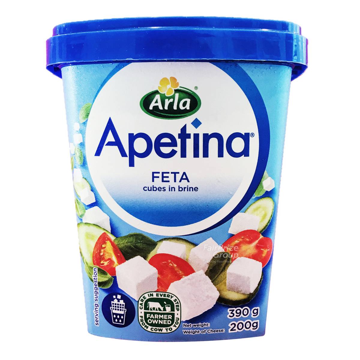Arla Apetina Feta Cheese Cubes In Brine | NTUC FairPrice
