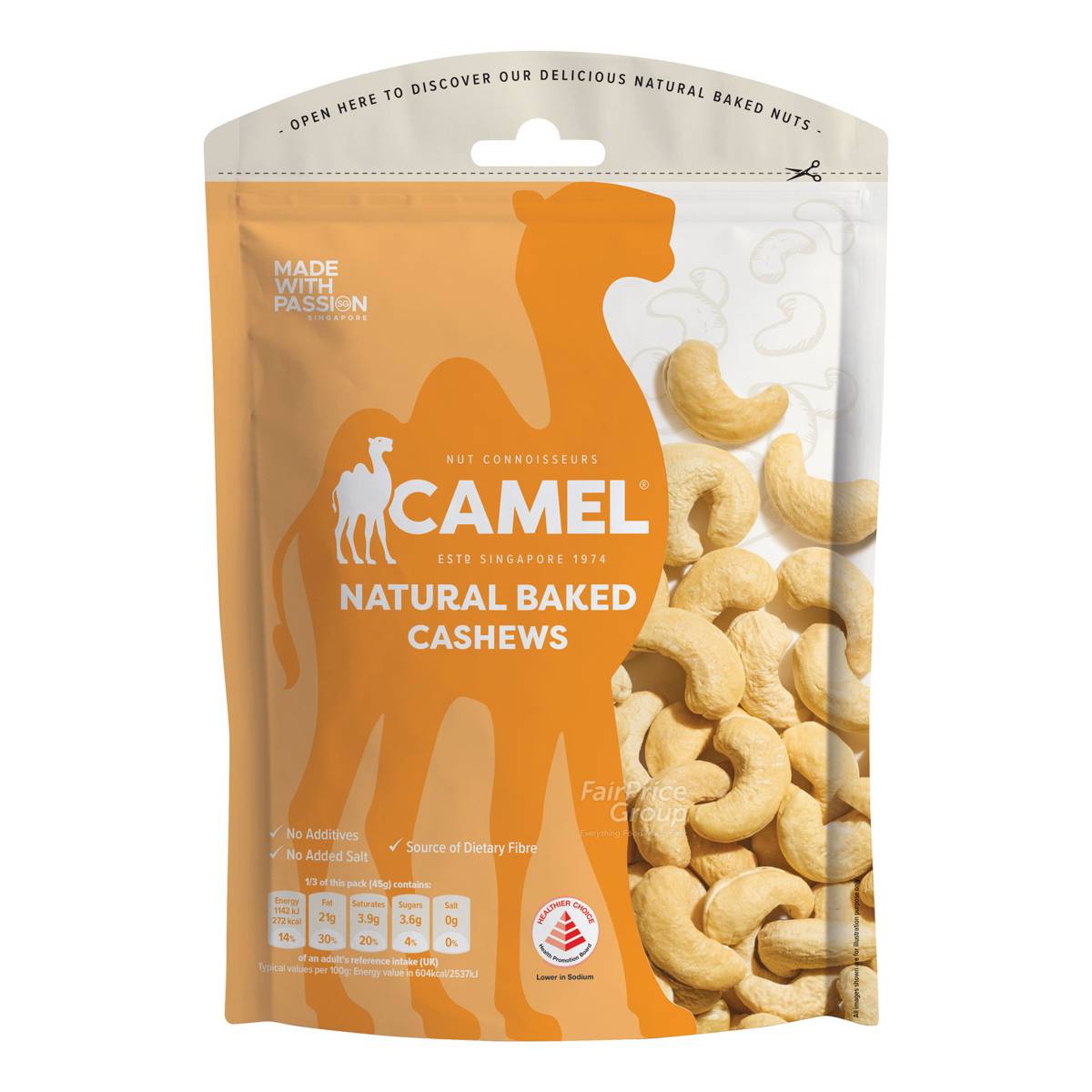 Camel Natural Baked Cashews | NTUC FairPrice
