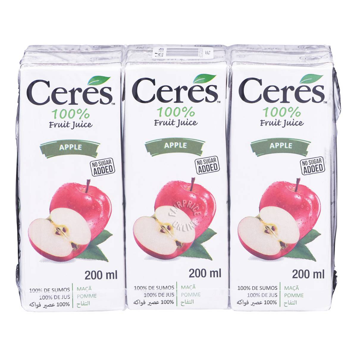 Ceres 100% Juice Packet Drink - Apple | NTUC FairPrice